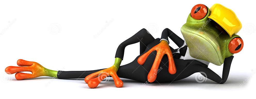 Frog worker stock illustration. Illustration of jump - 21549720