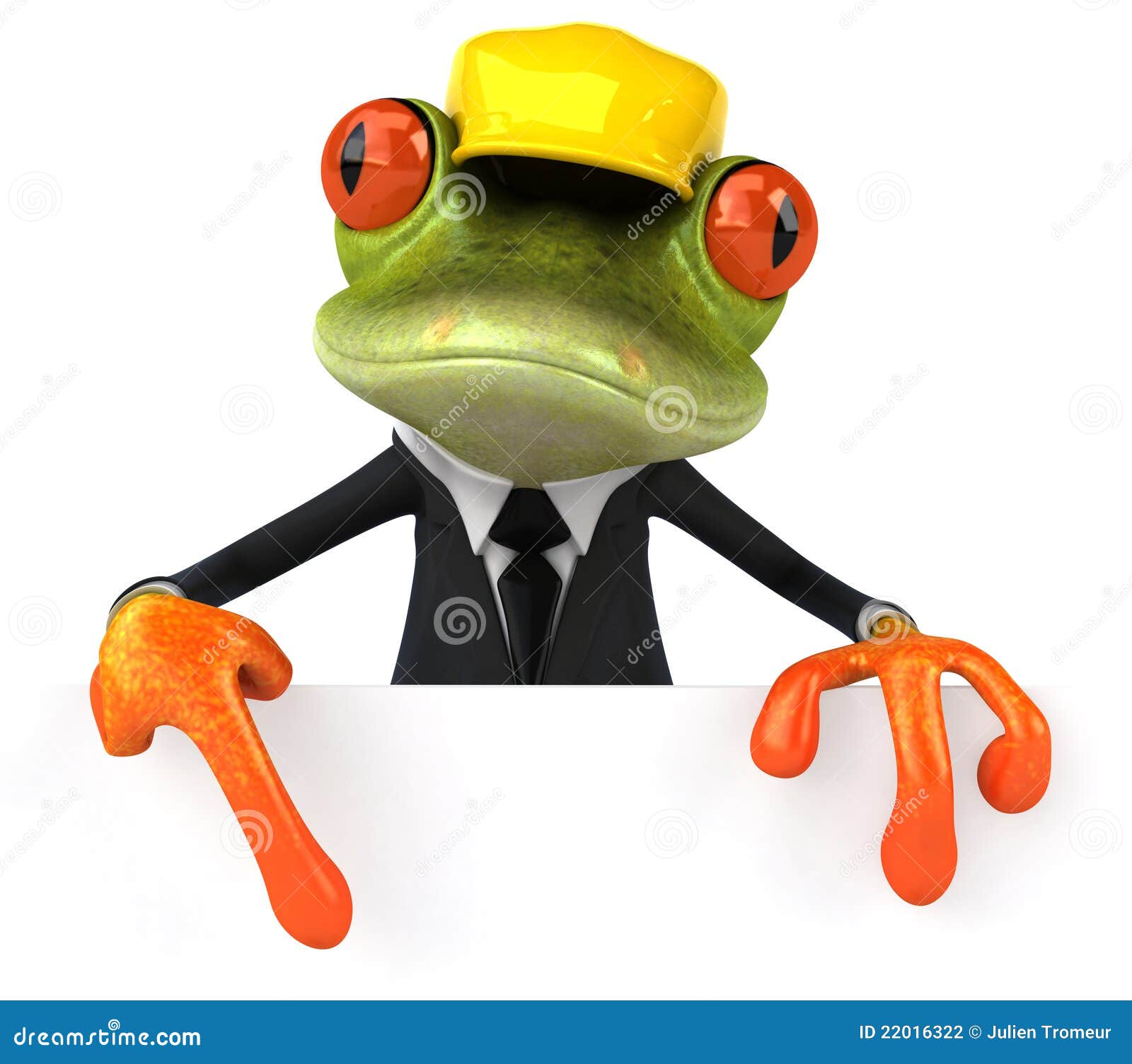 Frog worker stock illustration. Illustration of sticky - 22016322