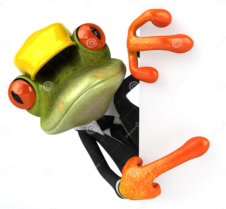 Frog worker stock illustration. Illustration of ecology - 22016325