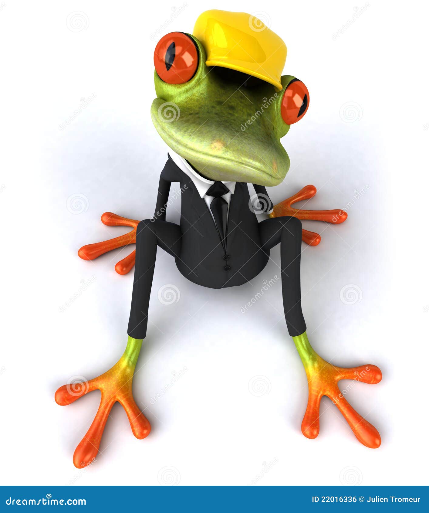 Frog worker stock illustration. Illustration of worker - 22016336