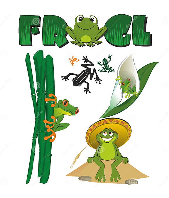Frogl stock vector. Illustration of cheerful, vector - 21136330