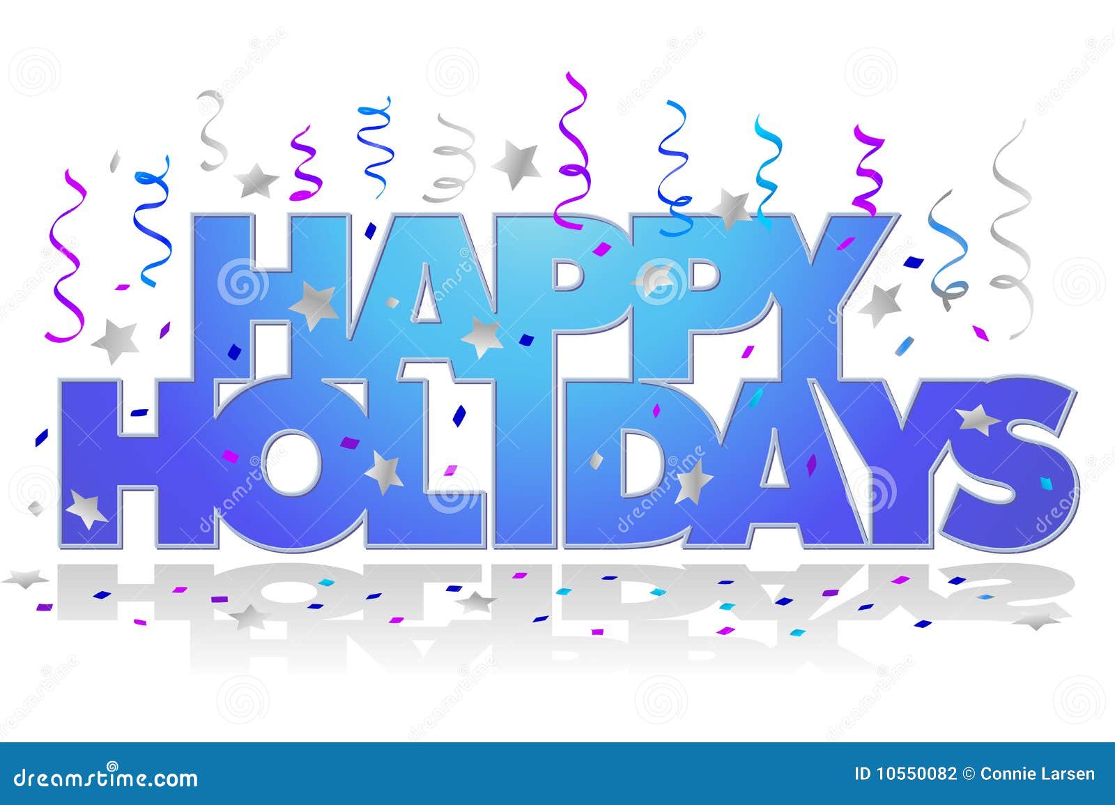 Frohe Feiertage vektor abbildung. Illustration von getrennt - 10550082