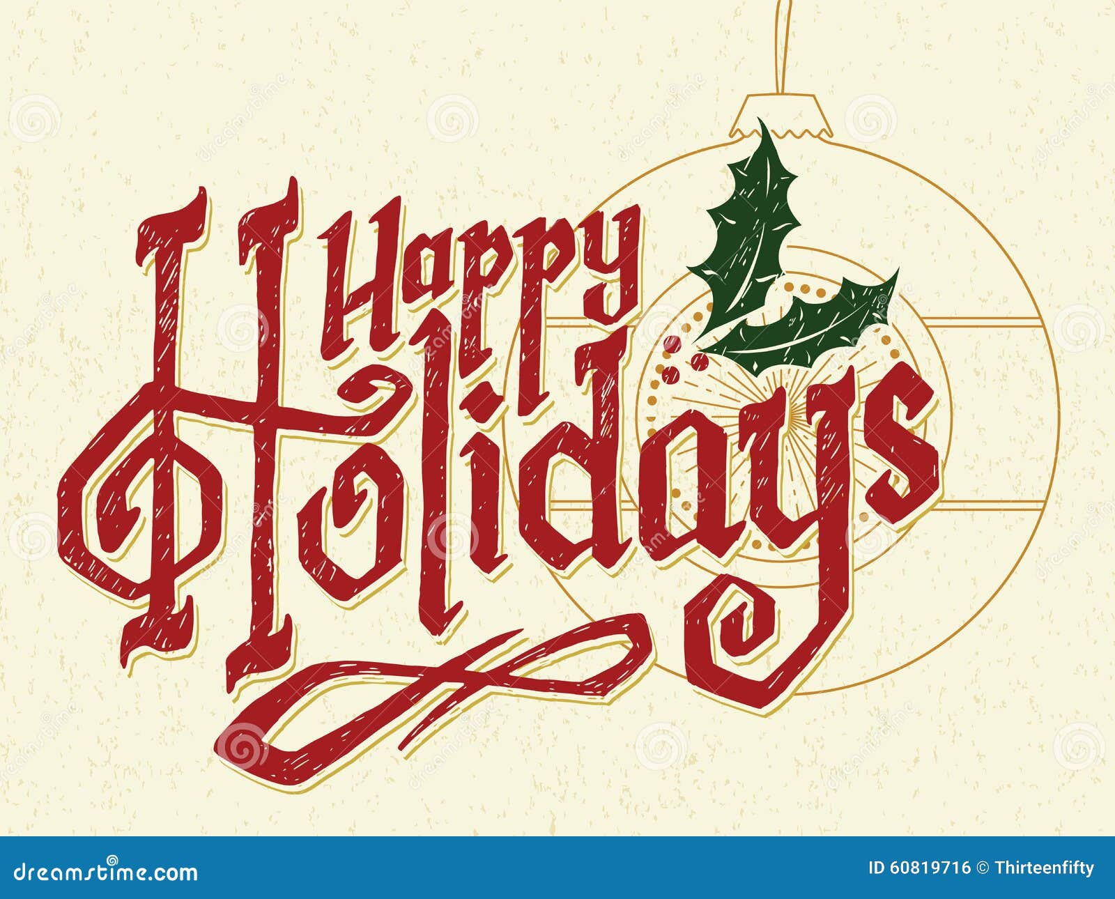 Frohe Feiertage vektor abbildung. Illustration von glücklich - 60819716