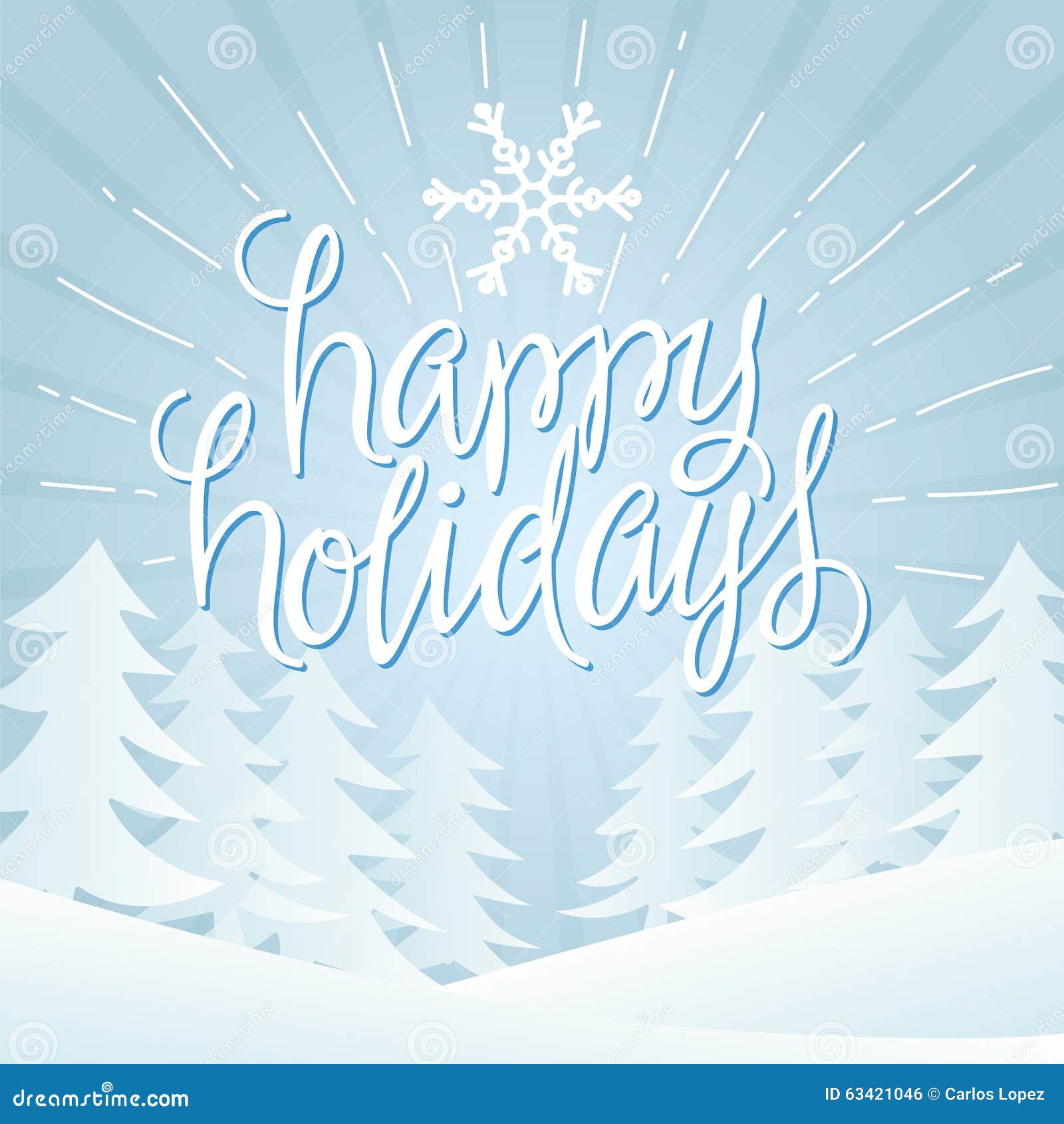 Frohe Feiertage vektor abbildung. Illustration von gold - 63421046