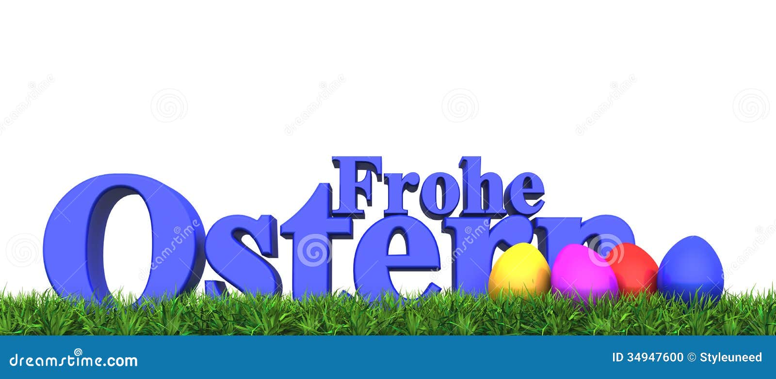 Frohe Ostern stockfoto. Bild von kirche, bunt, frühling - 34947600