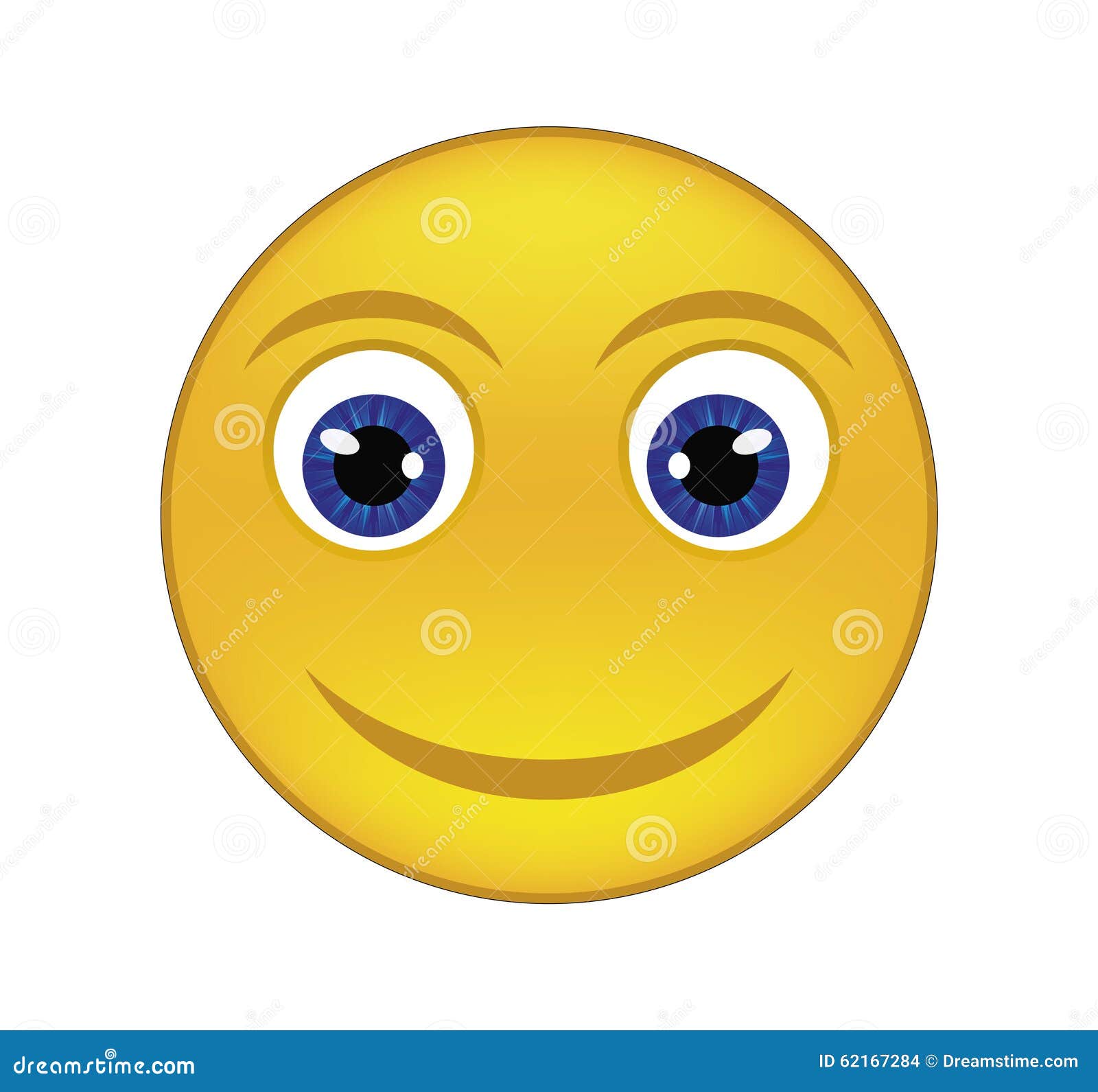 Froher smiley stockfoto. Bild von blau, augen, smiley - 62167284