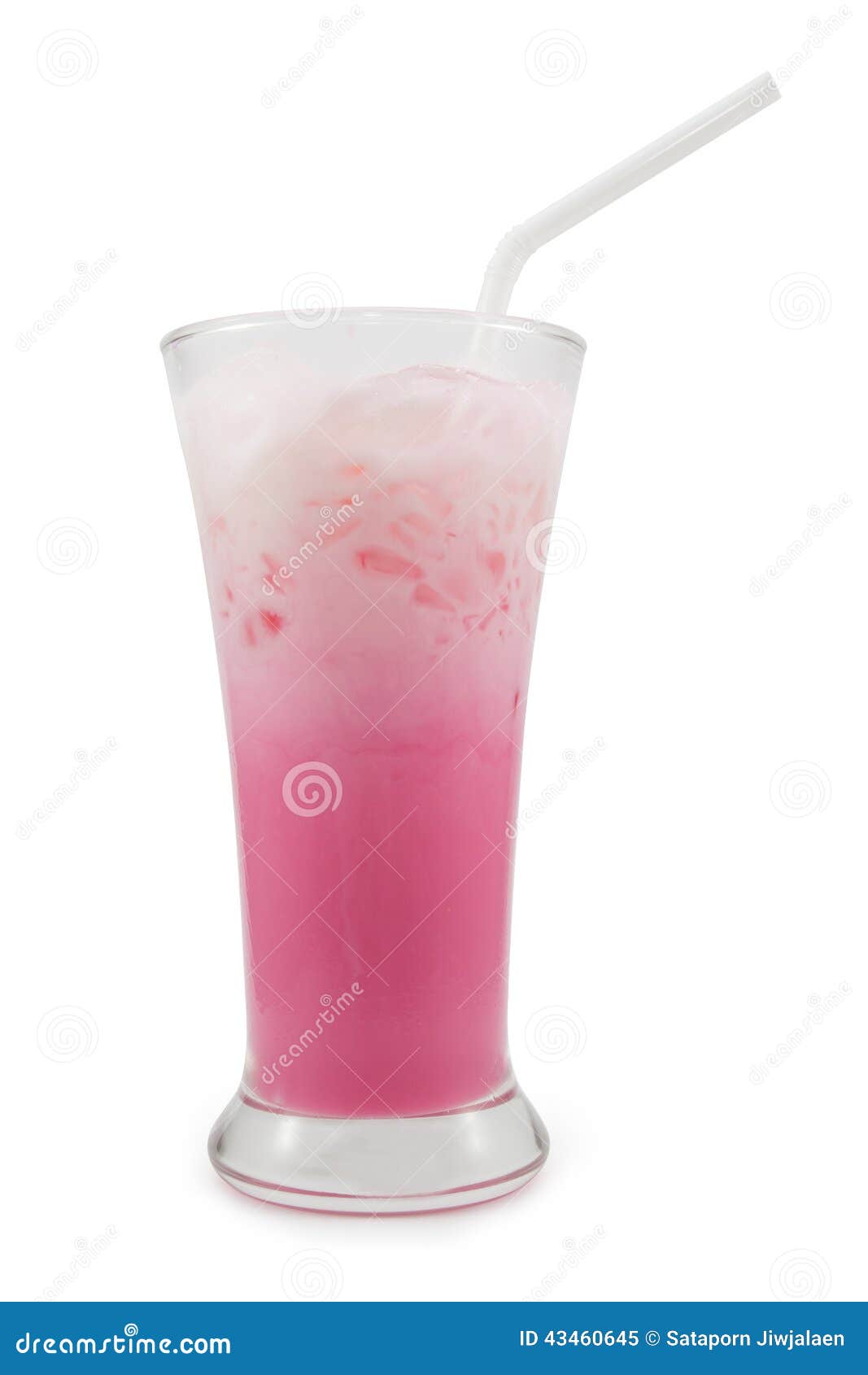 Froid rose de lait image stock. Image du rose, fraise - 43460645