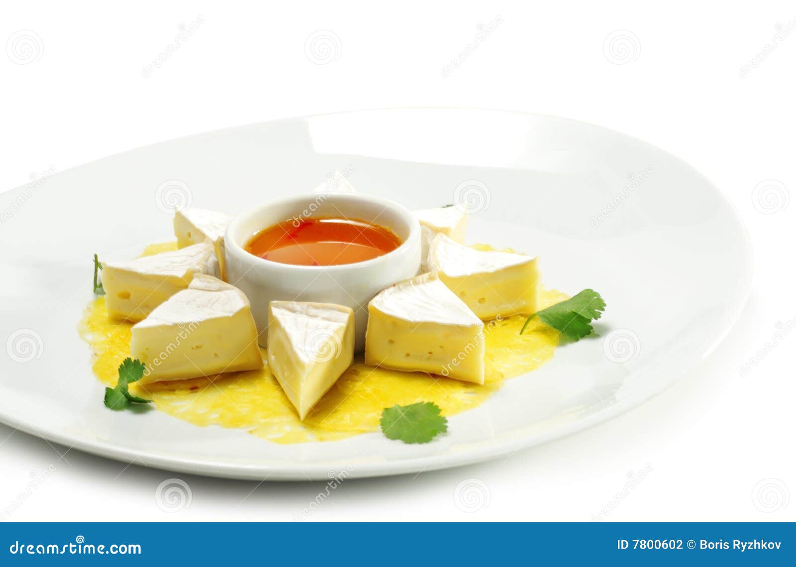 Fromage Cheese With Honey Orange Sauce Picture. Image: 7800602