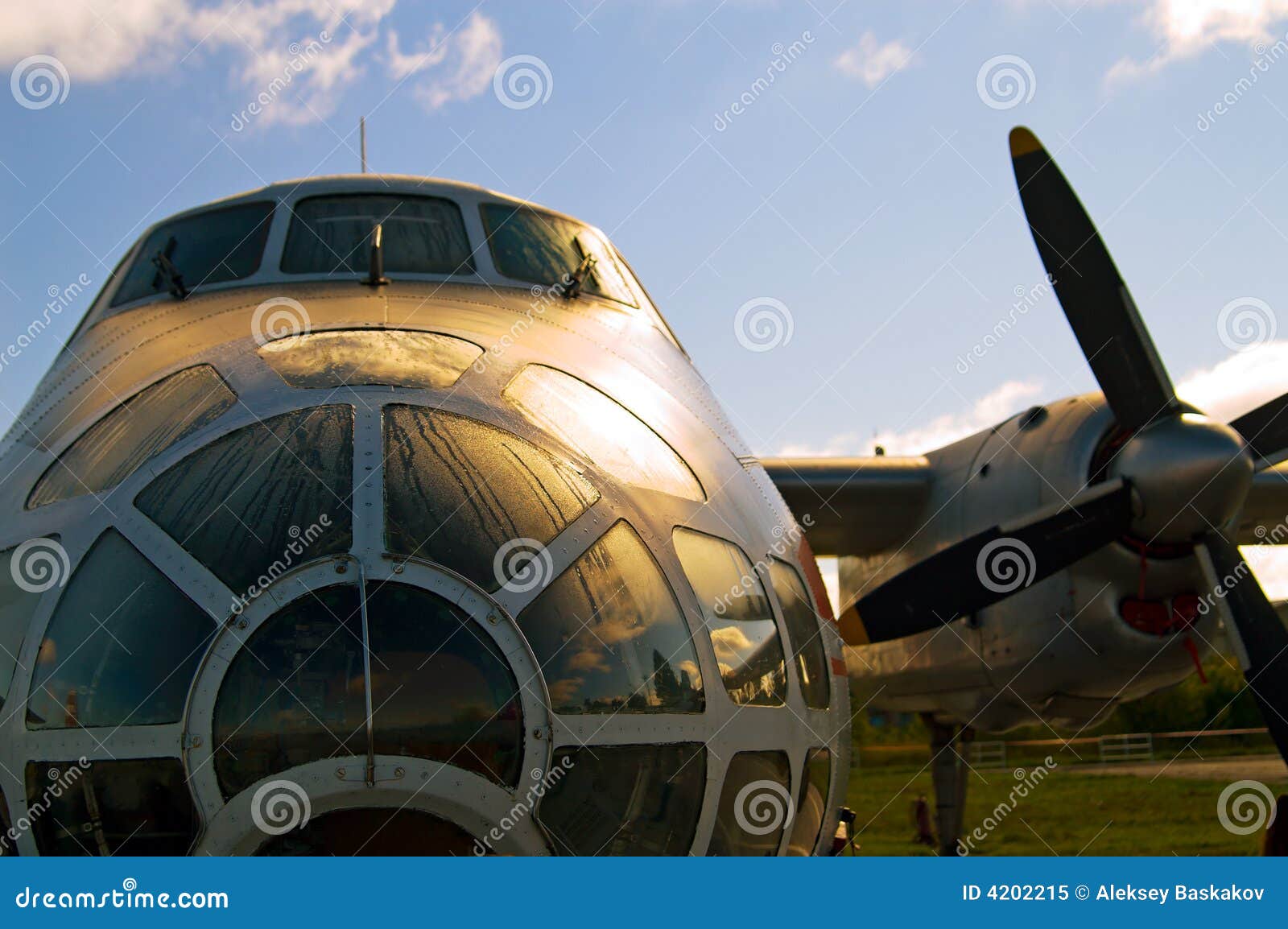 Front of aircraft stock image. Image of industry, travel - 4202215