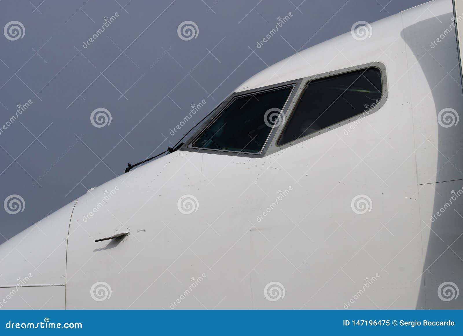 Front of an Airliner at the Airport Stock Image - Image of airport ...