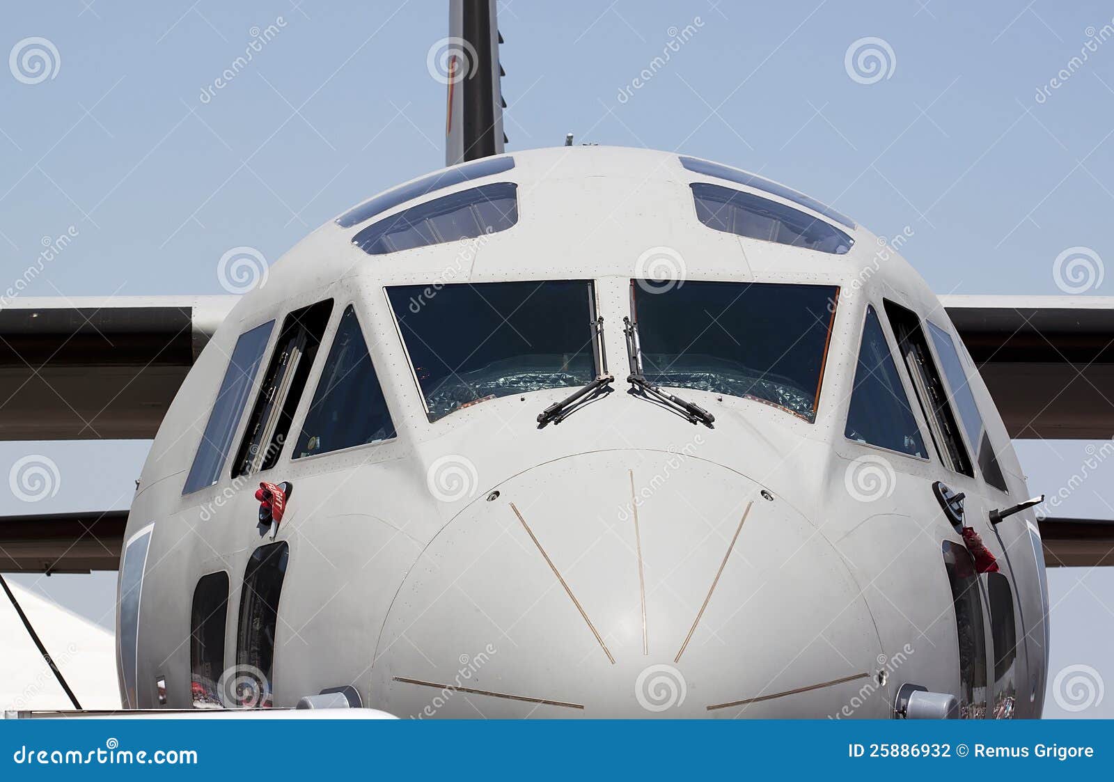 Front of an airplane stock photo. Image of cockpit, plane - 25886932