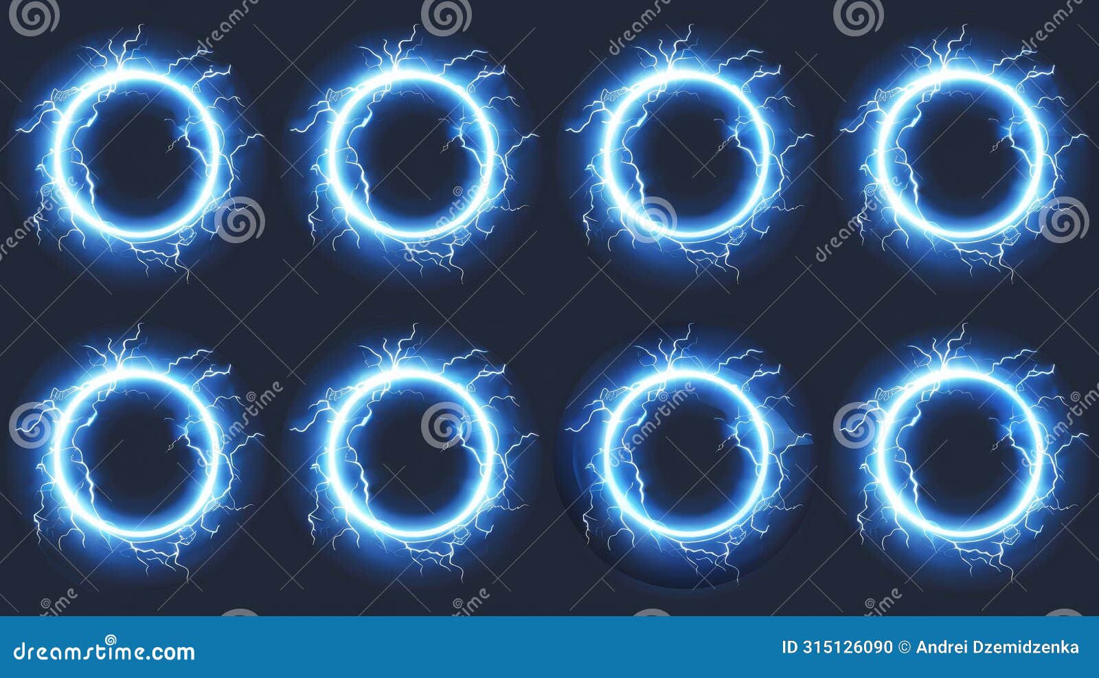 Front and Angle Views of Electronic Lightning Frames with Digital ...