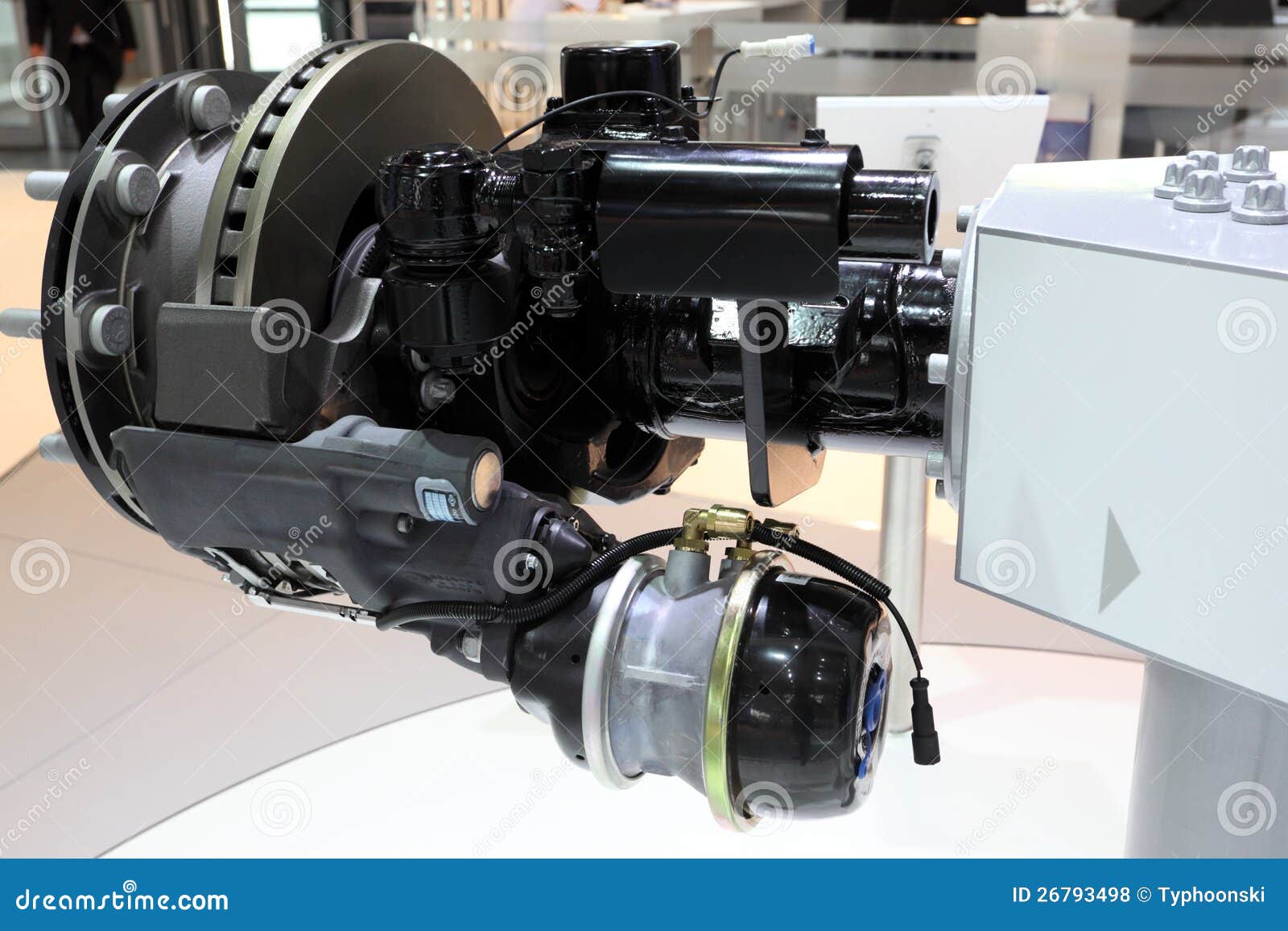 Front axle brake system editorial stock photo. Image of vehicle - 26793498