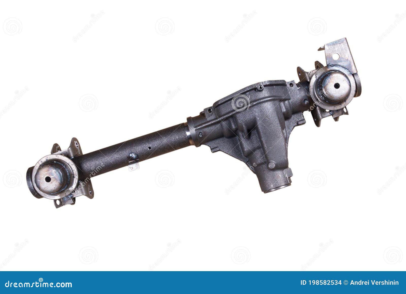 Front Axle Casing of a Car on a White Background Stock Photo - Image of ...