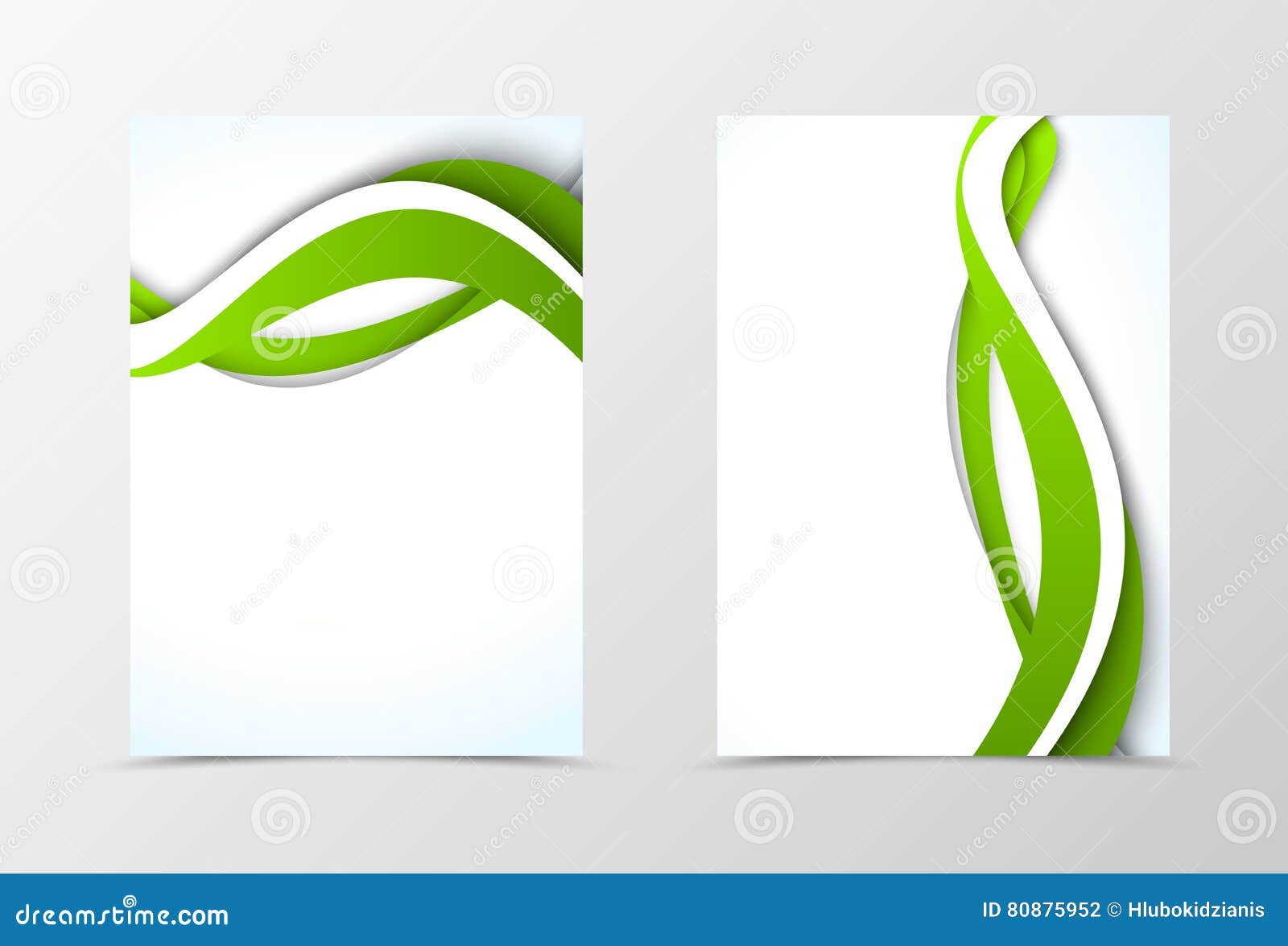 Front and Back Dynamic Flyer Template Design Stock Vector ...