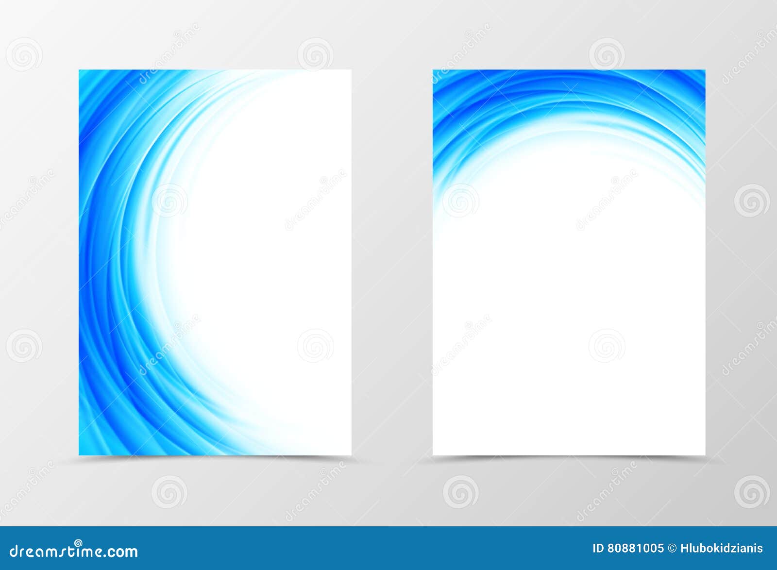 Front and Back Dynamic Flyer Template Design Stock Vector ...