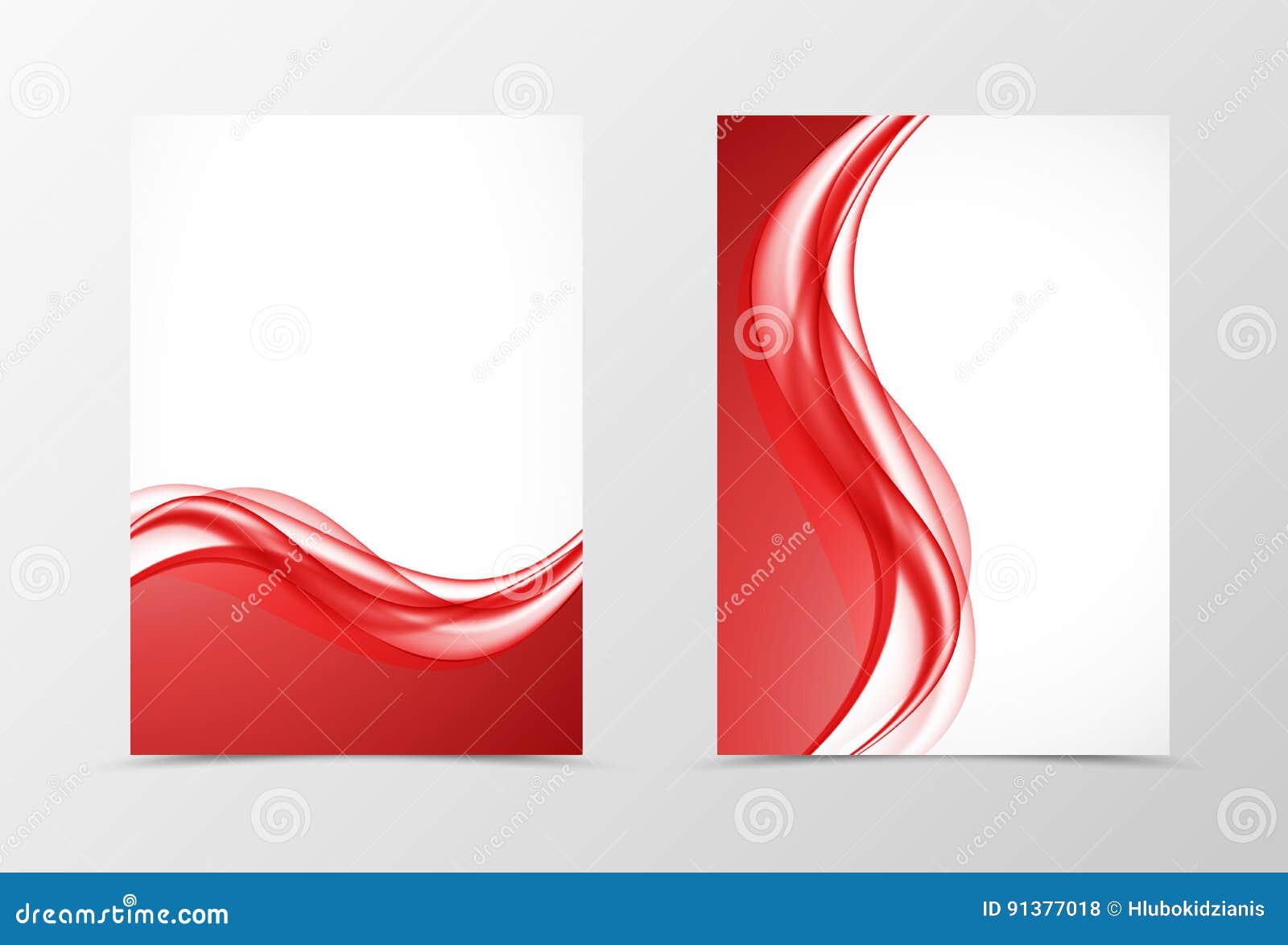 Front and Back Elegant Design Flyer Template Stock Vector ...