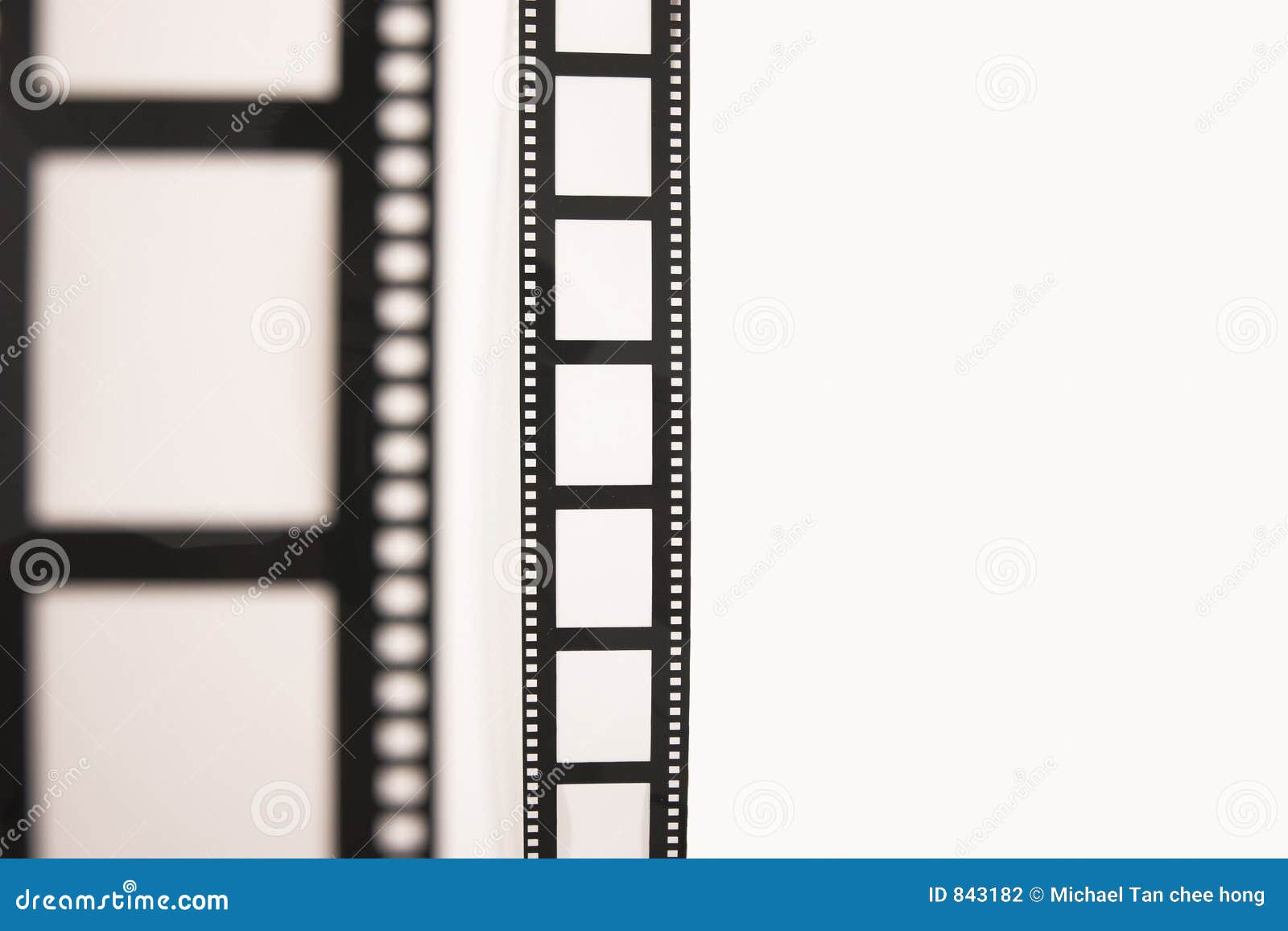 Front and back film stock photo. Image of white, frames - 843182