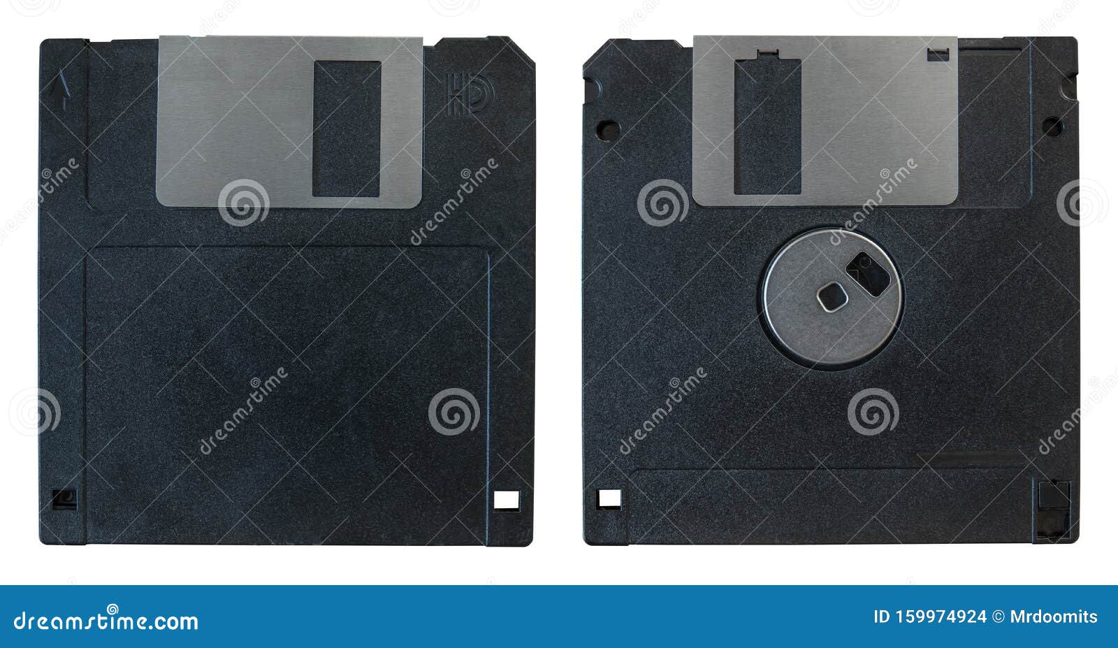 Front and Back Floppy Disk stock photo. Image of inch - 159974924