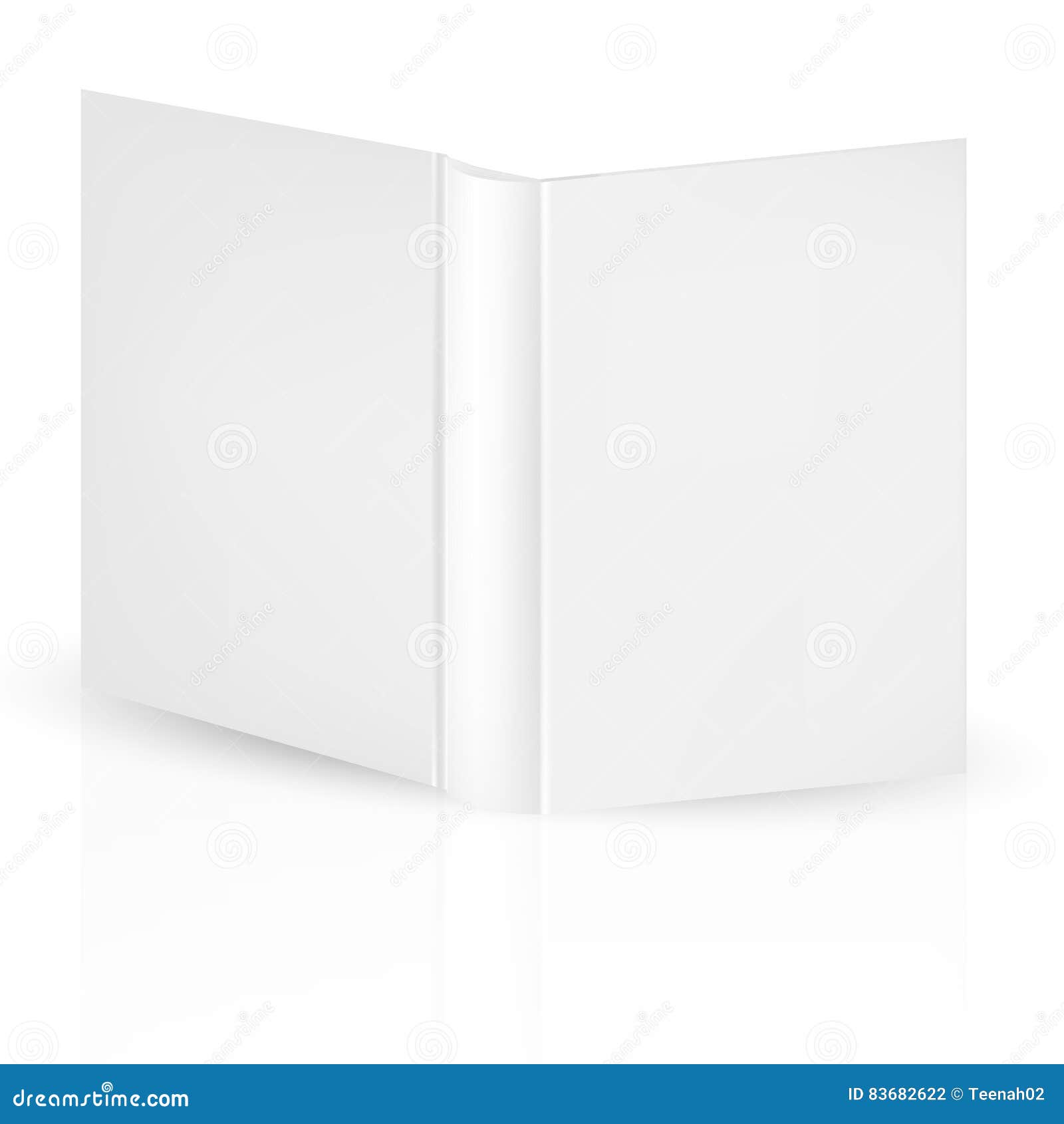 Front and Back Hard Cover Open Book Stock Vector - Illustration of ...