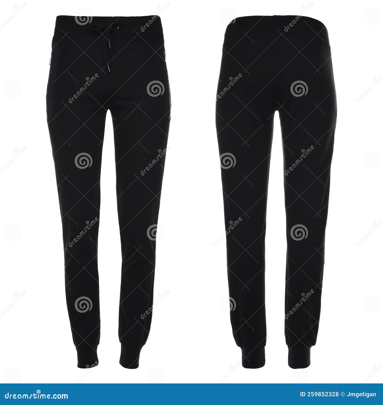 Front and Back Image of Lady`s Pants Stock Photo - Image of pantsladies ...