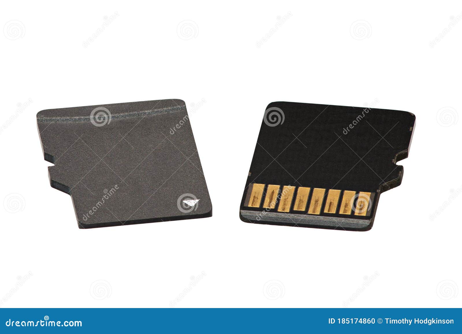 Front and Back of Micro SD Cards Stock Photo - Image of electronic ...