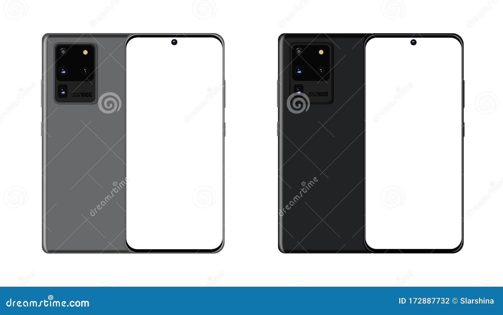 Front and Back Side New Model SAMSUNG Galaxy S20 Ultra Smartphone ...