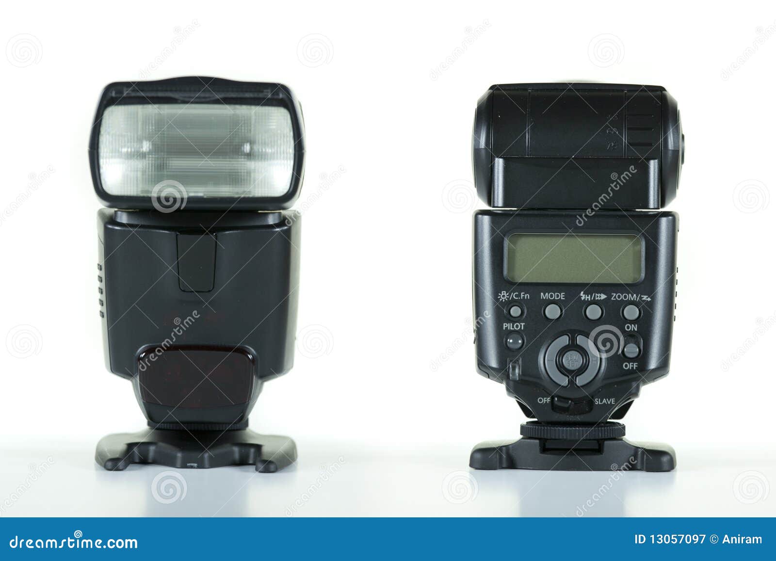 Front and Back View of Flash Stock Image - Image of isolated, equipment ...