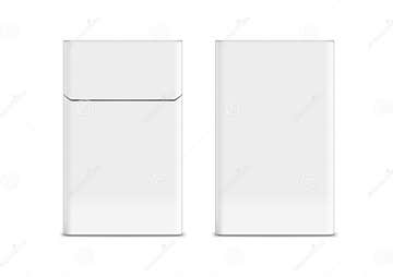 Front and Back View of Flip-top Cigarette Pack Stock Vector ...