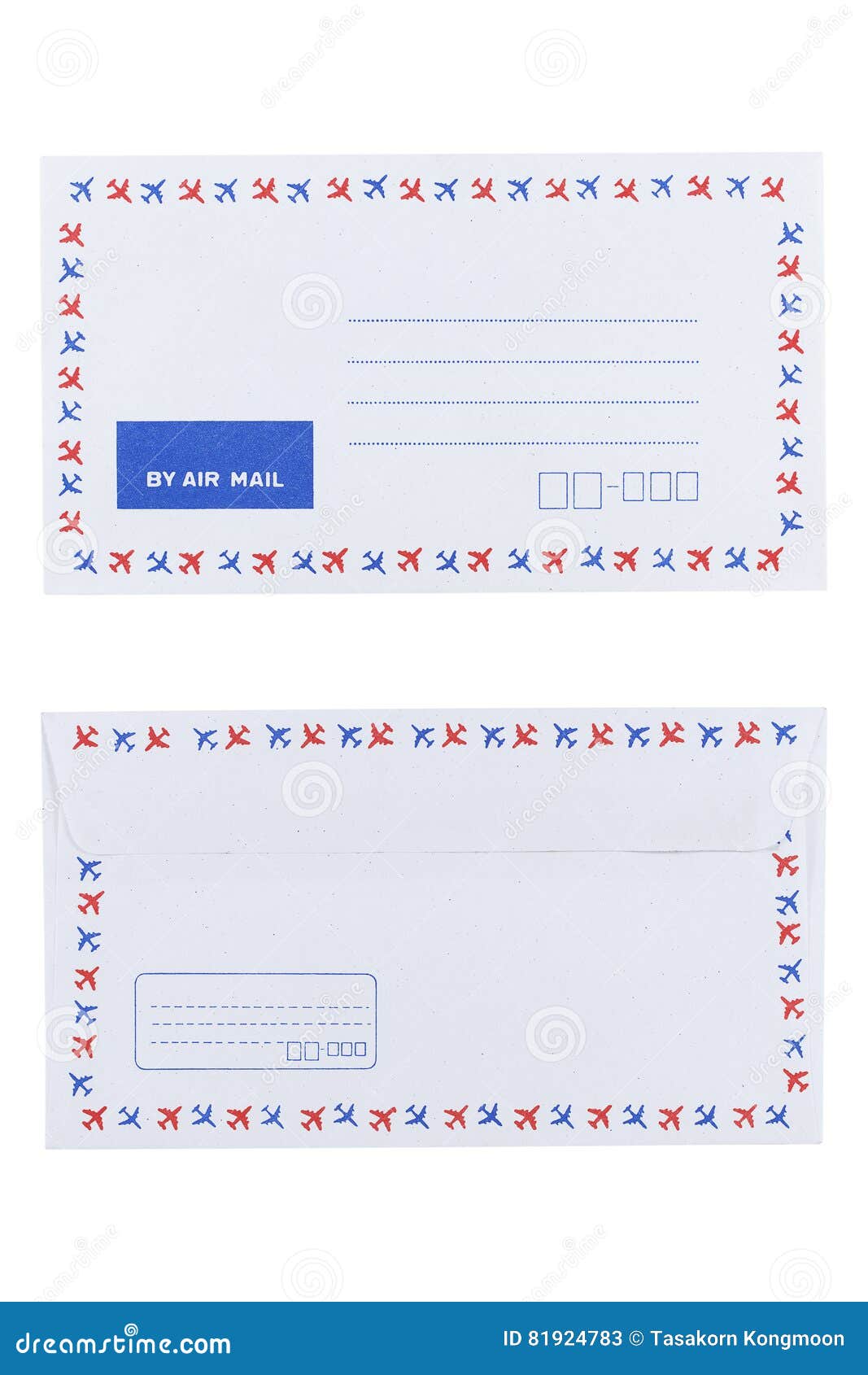 Real Blank Envelope Front And Back