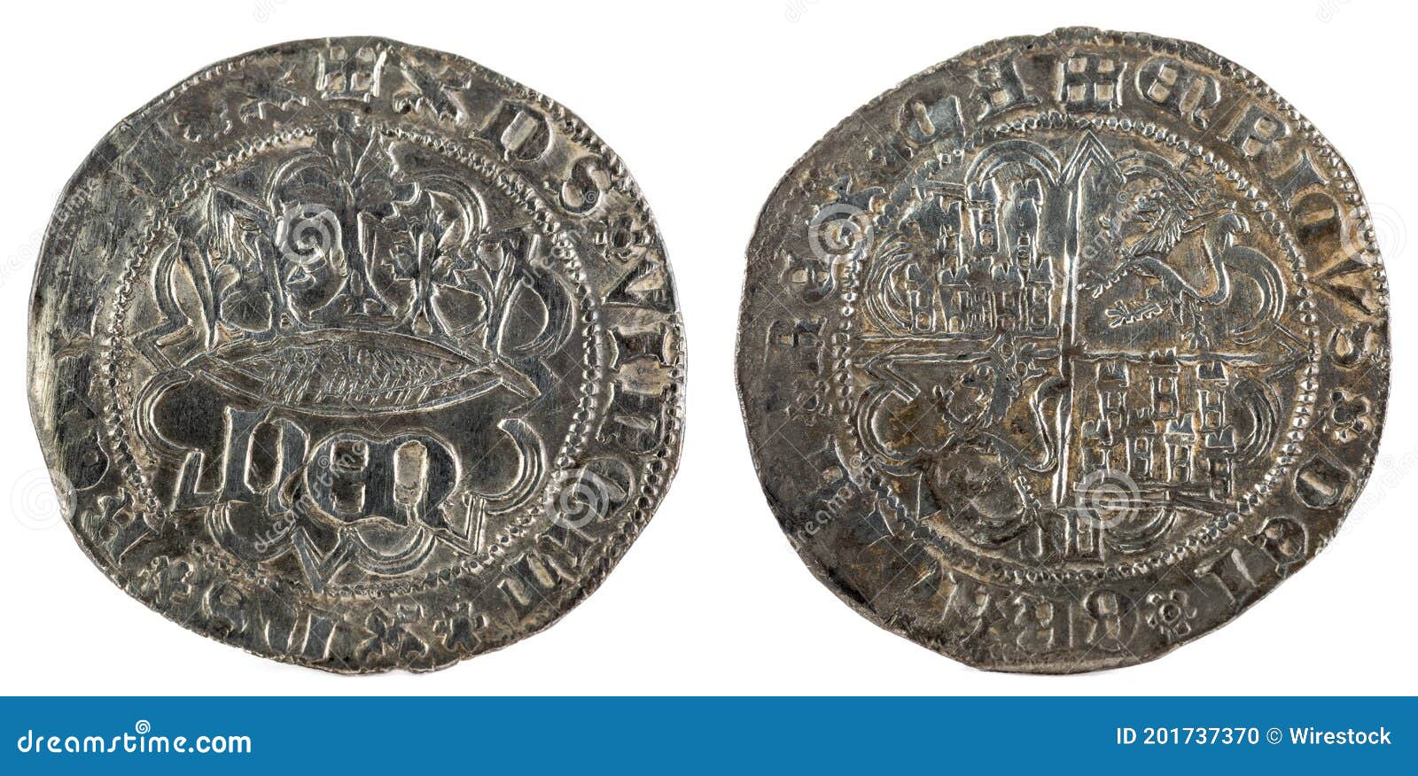 Medieval Silver Coins Royalty-Free Stock Photography | CartoonDealer ...