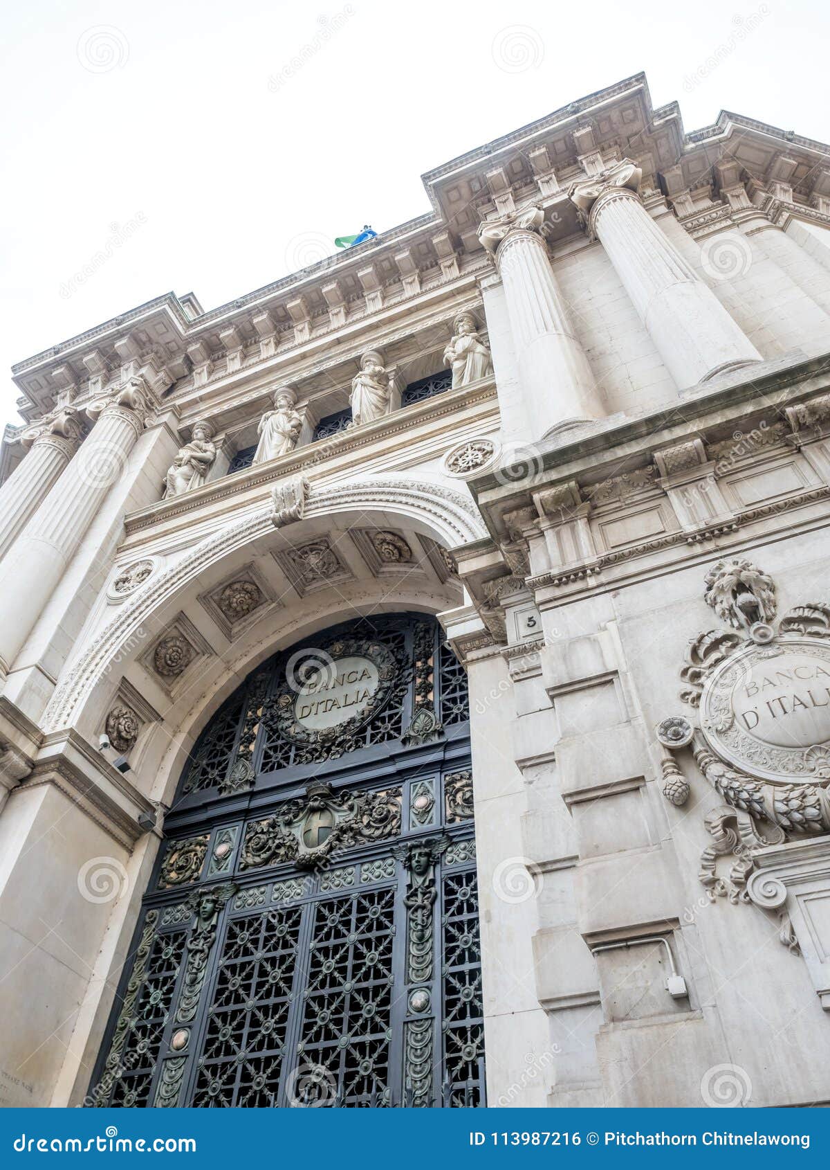 Bank of Italy in Milan stock photo. Image of italy, financial - 113987216
