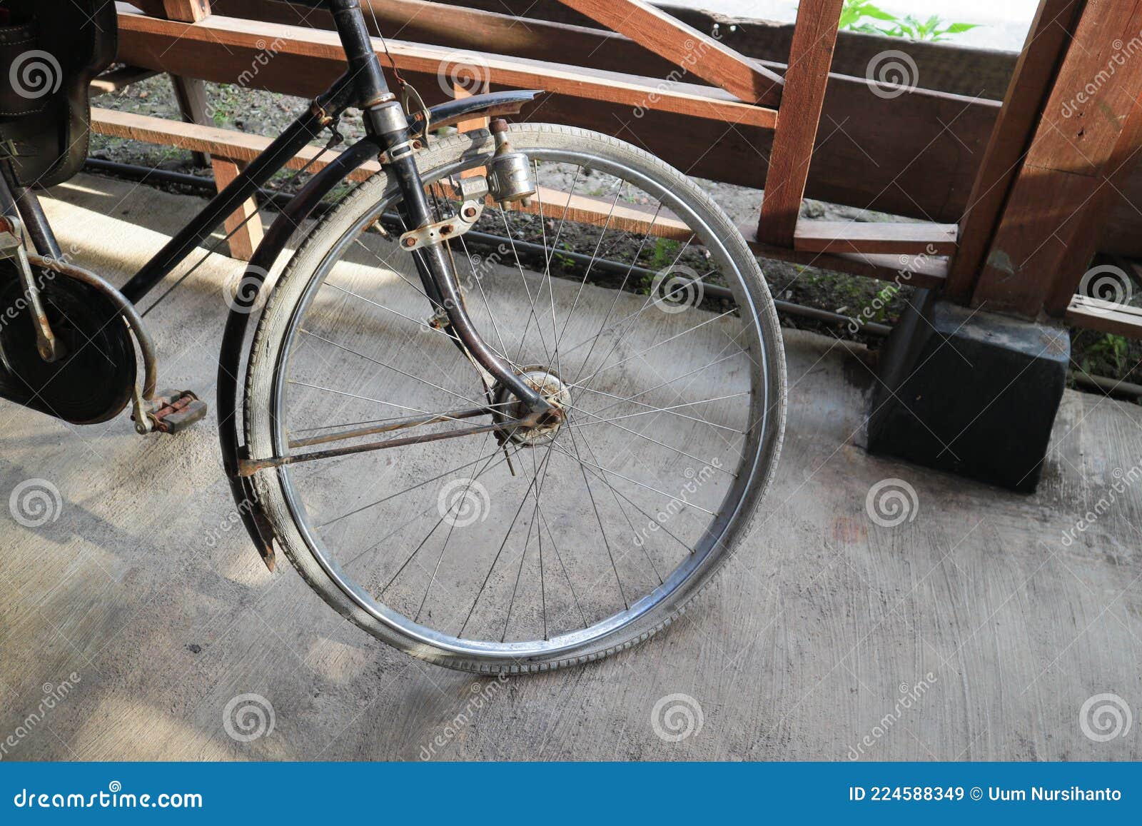 Front Bicycle Wheel and Generator Stock Image - Image of generator ...