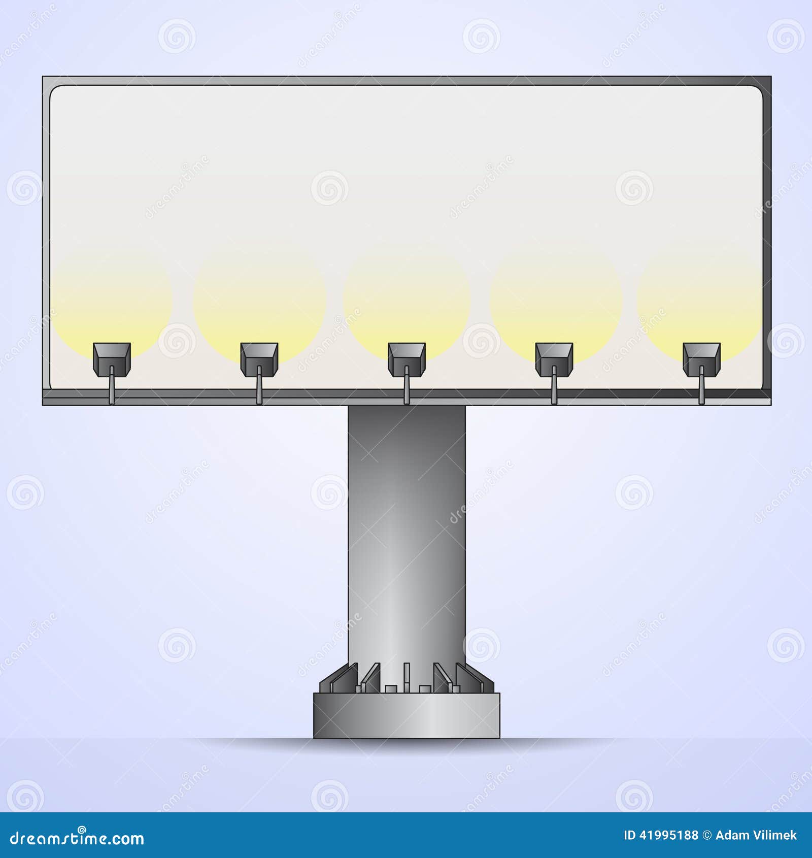 Front billboard drawing stock illustration. Illustration of light ...