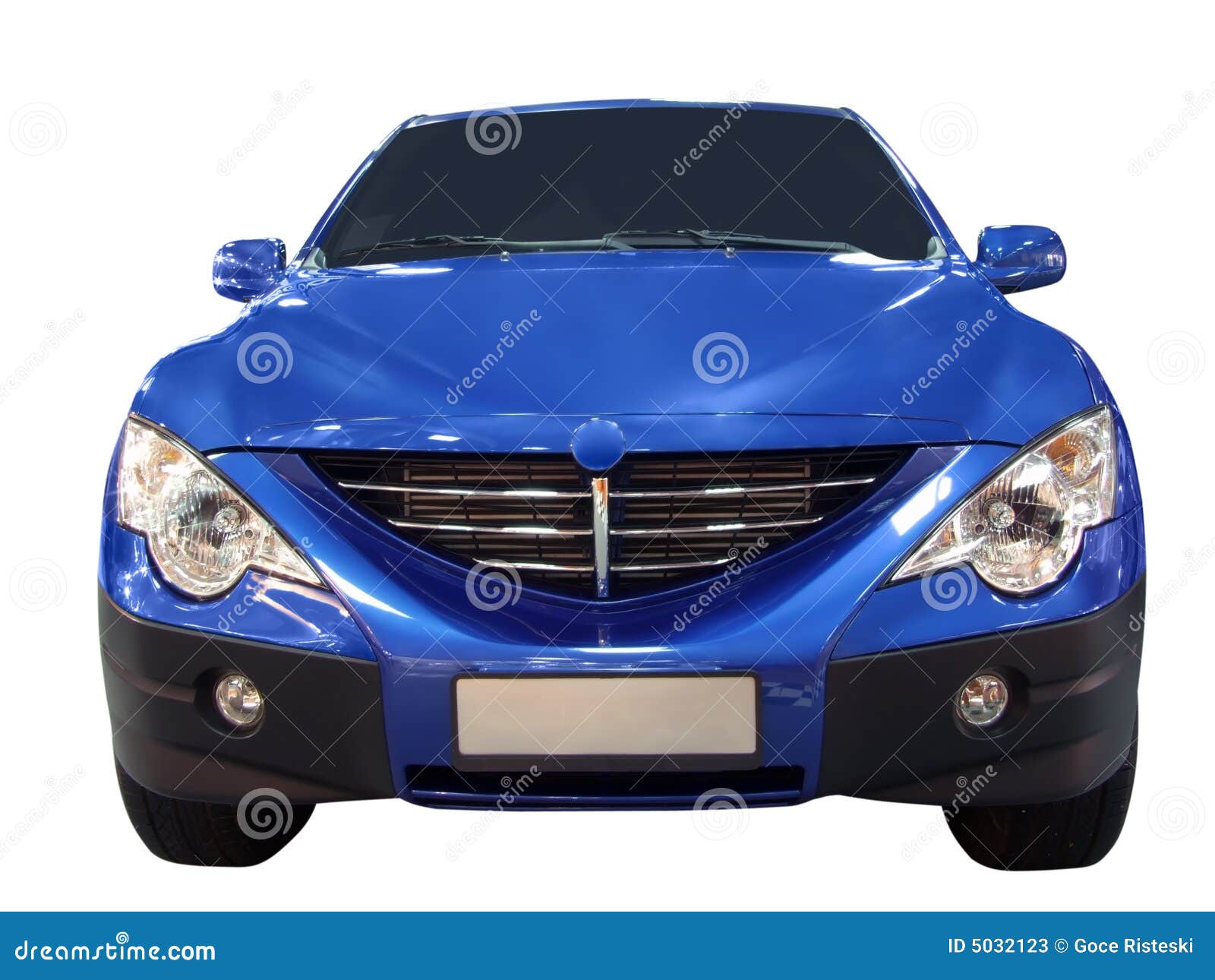 Front of blue 4x4 SUV stock image. Image of drive, road - 5032123