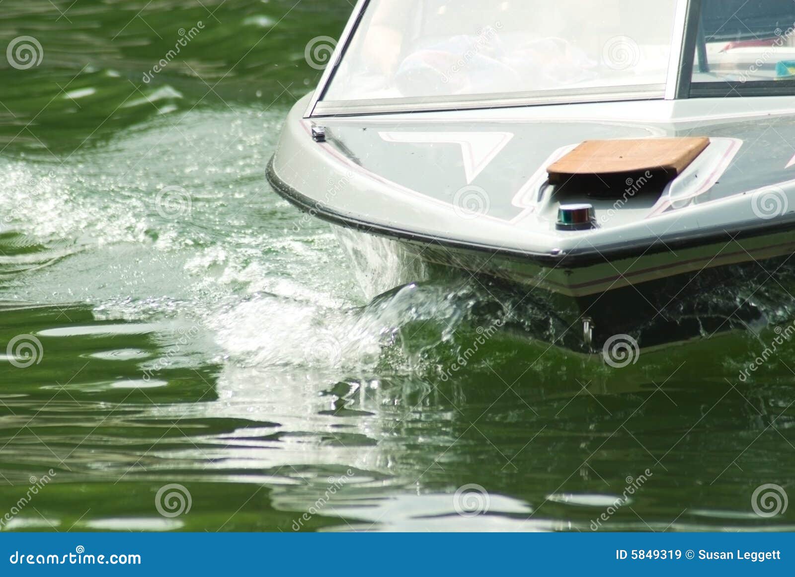 Front of a Boat/Waves stock image. Image of moving, foward - 5849319
