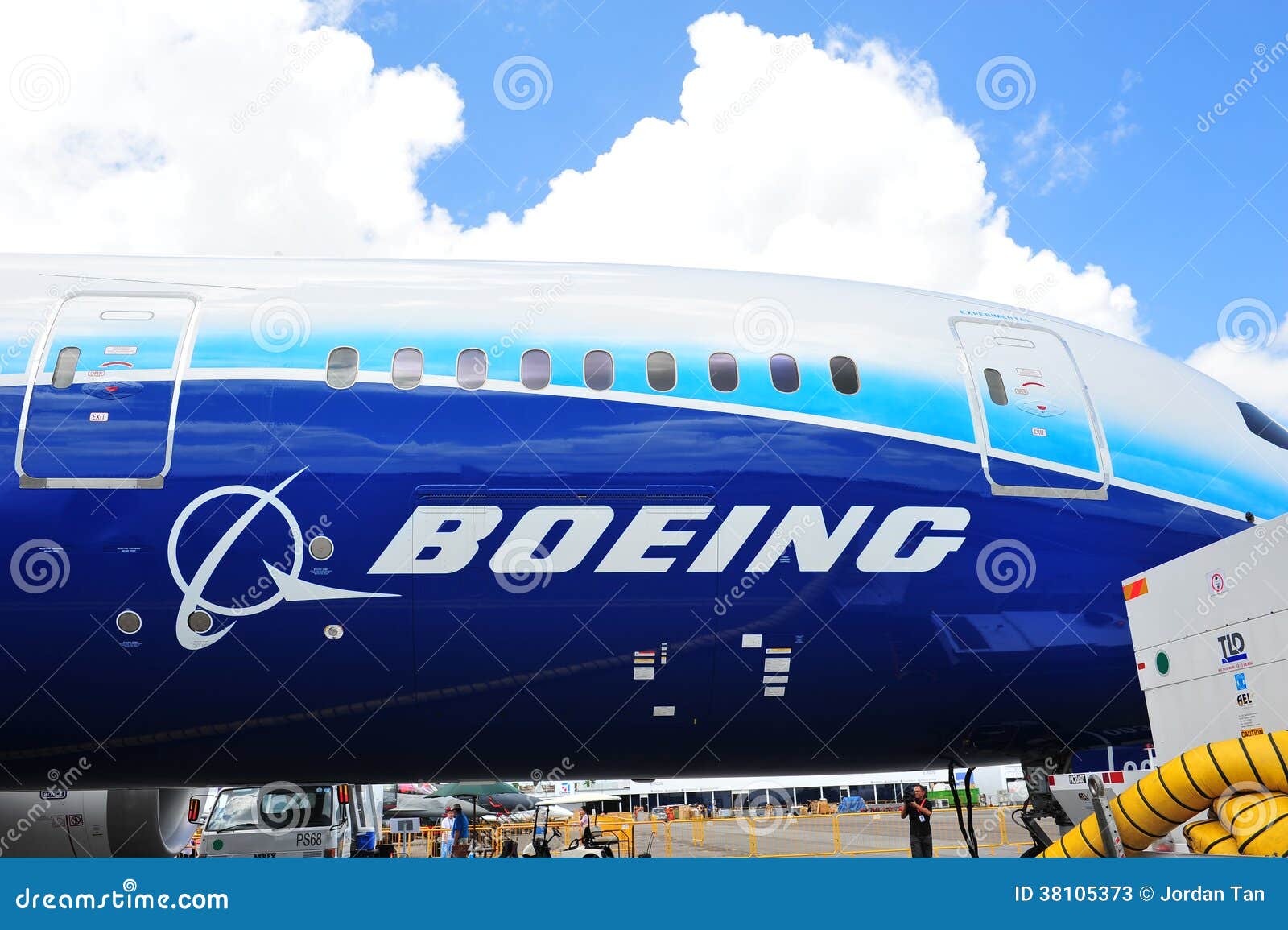Front of Boeing 787 Dreamliner at Singapore Airshow 2012 Editorial ...