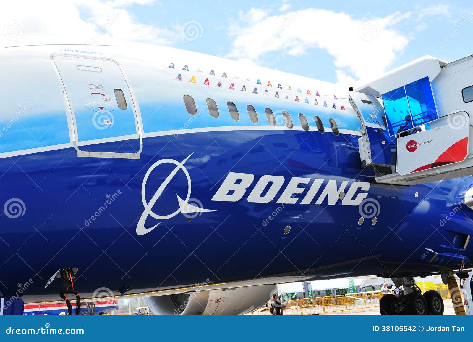 Front of Boeing 787 Dreamliner at Singapore Airshow 2012 Editorial ...