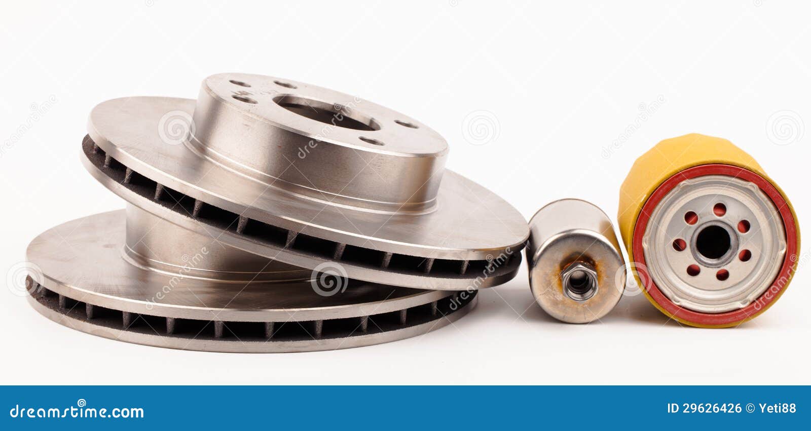 Front Brake Disks and Pads for a Car Stock Photo - Image of disc, stop ...