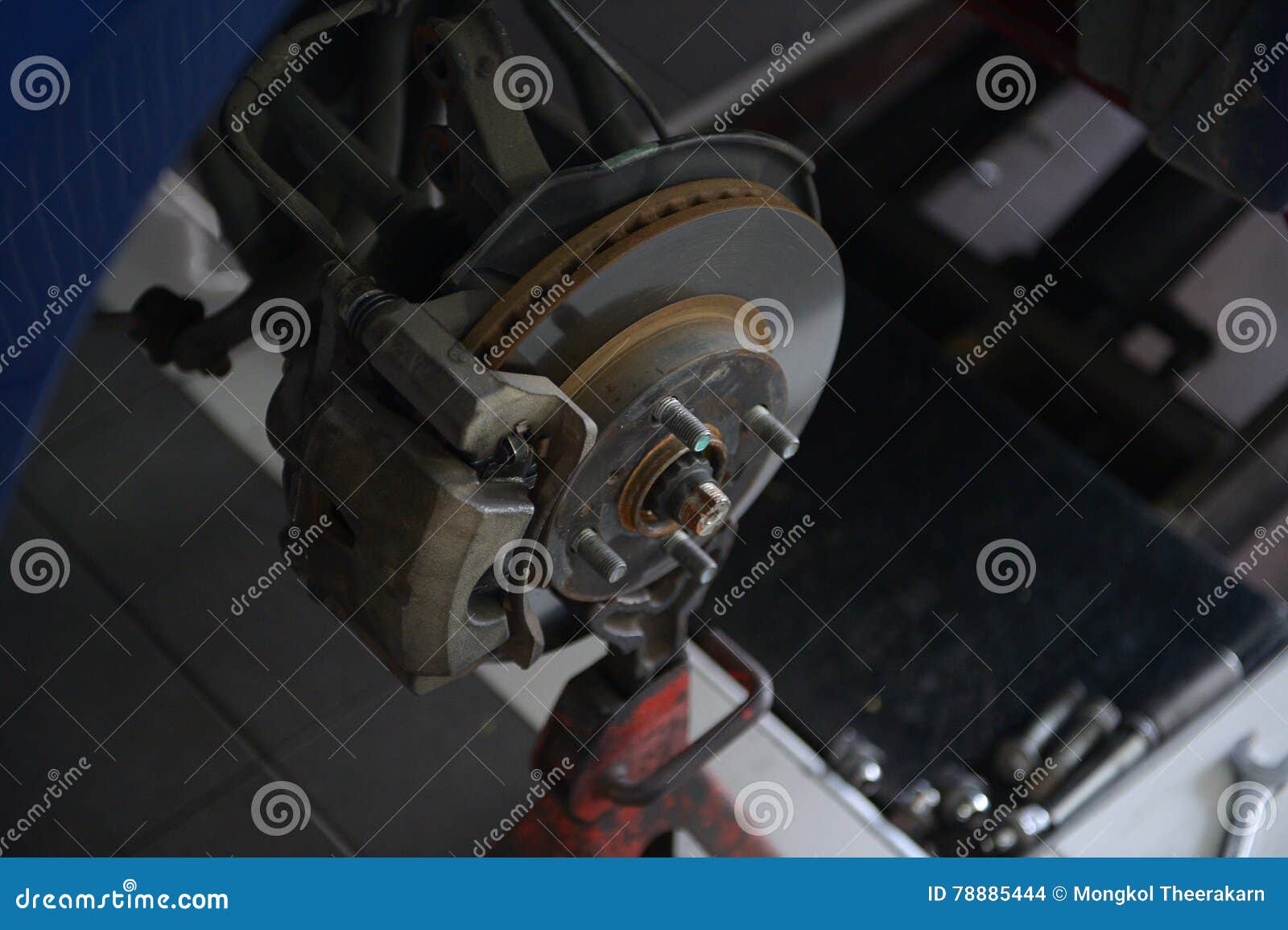 Front Brakes Front Wheel Hub Bearing ABS Brakes Stock Photo - Image of ...