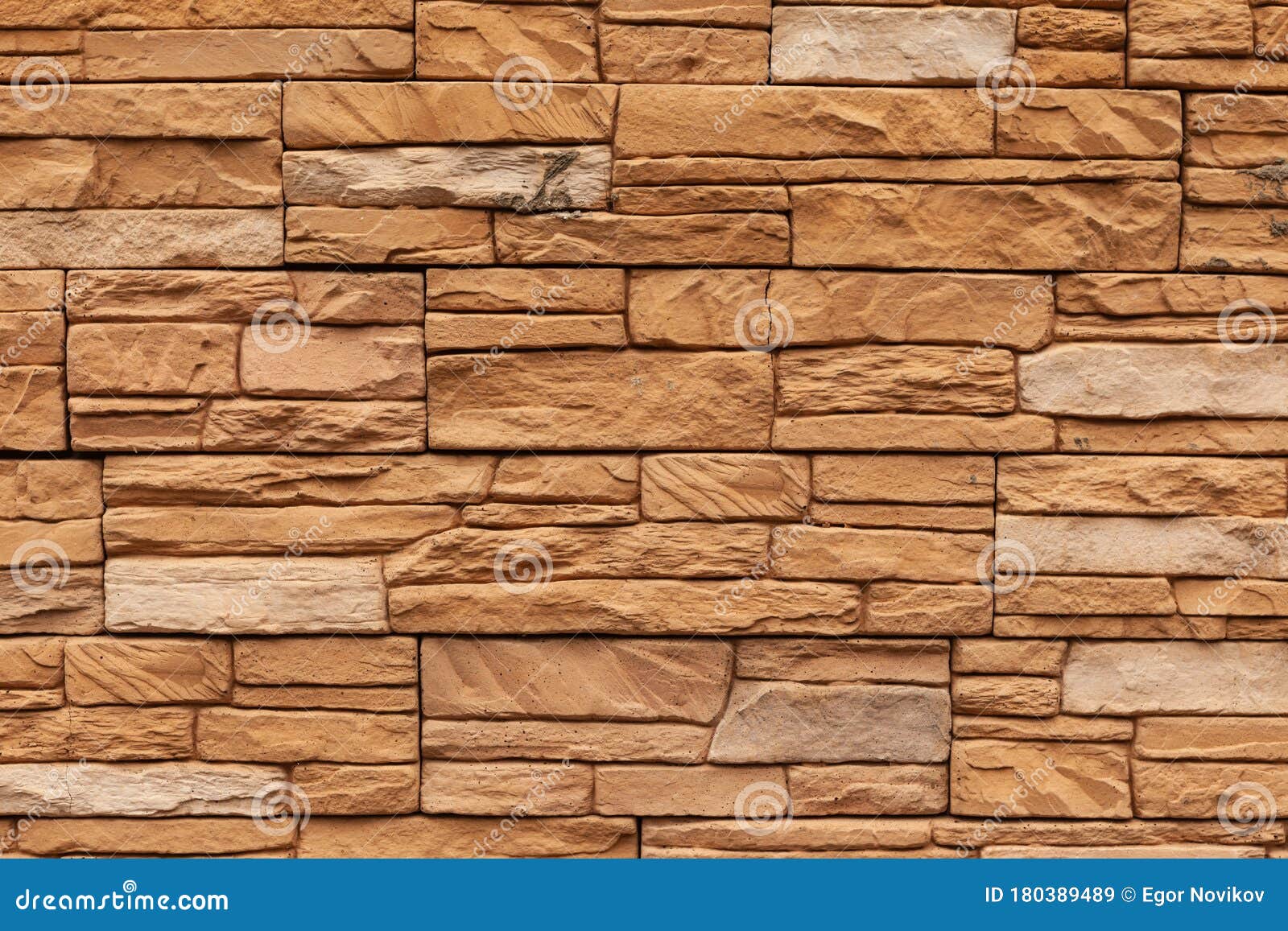 Front Brickwork of Orange Brick. Modern Materials for Building a House ...