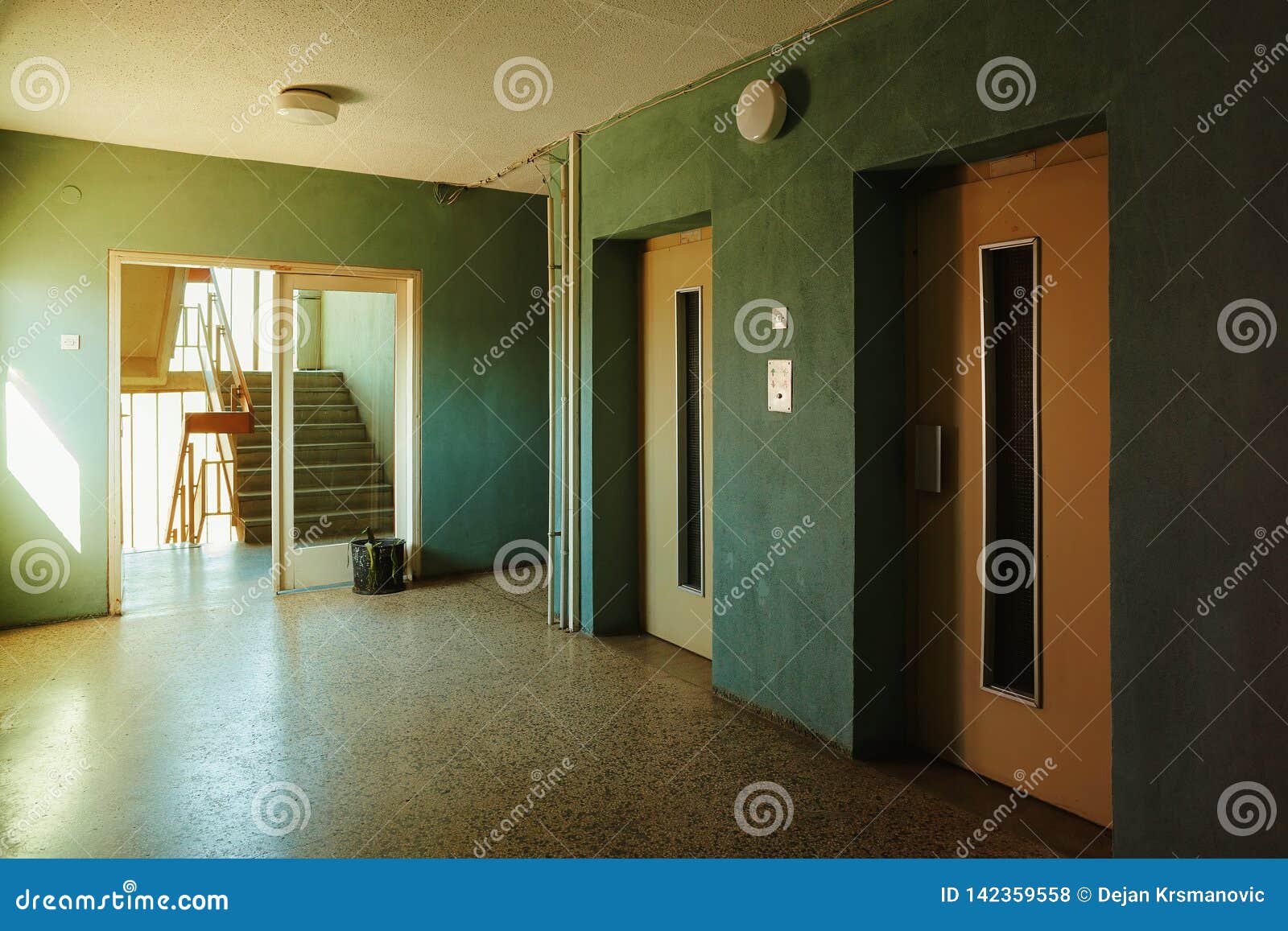In Front of Building Elevators Stock Photo - Image of elevation ...
