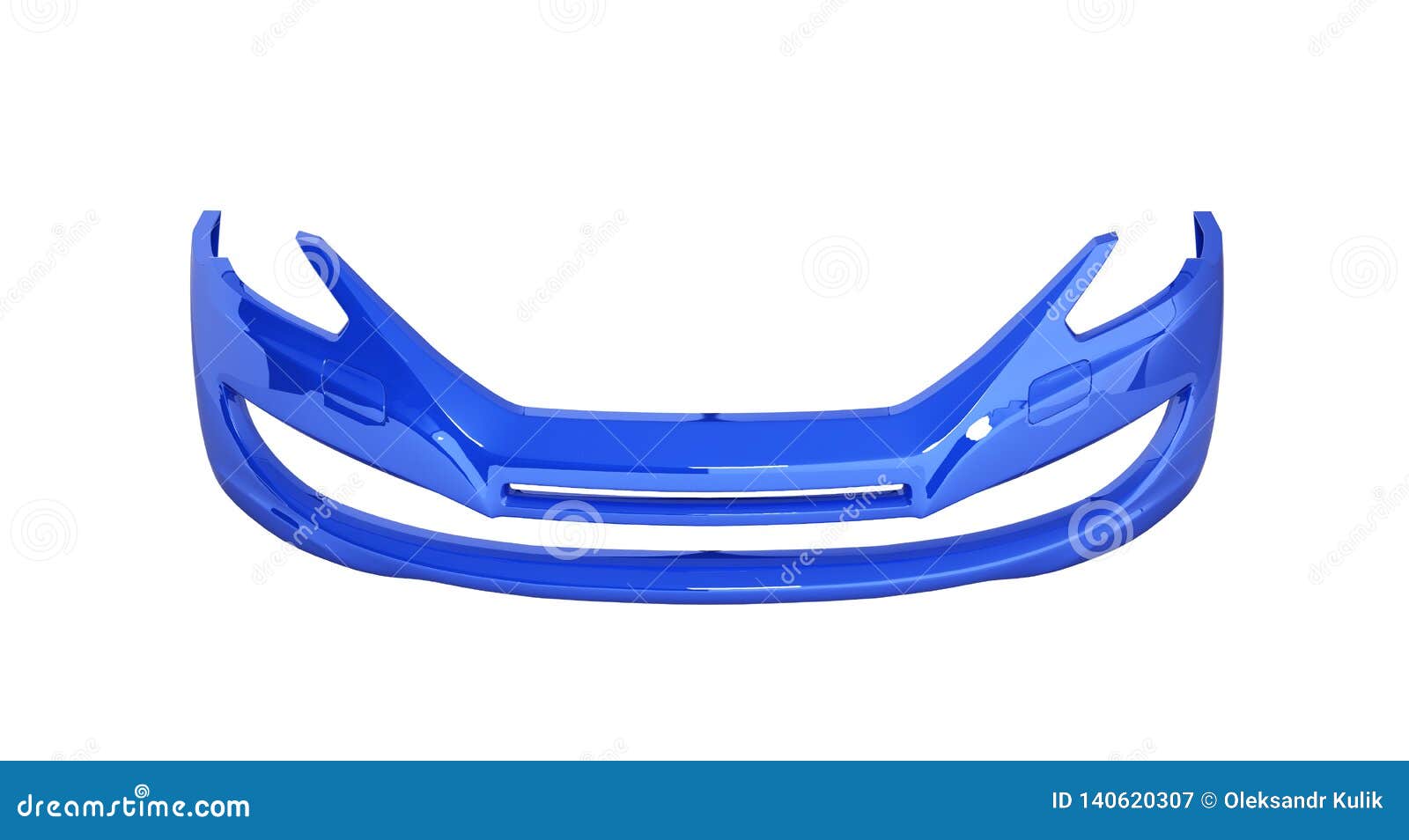 Front Bumper Of The Car On Dark Blue Gradient Background 3d Stock ...