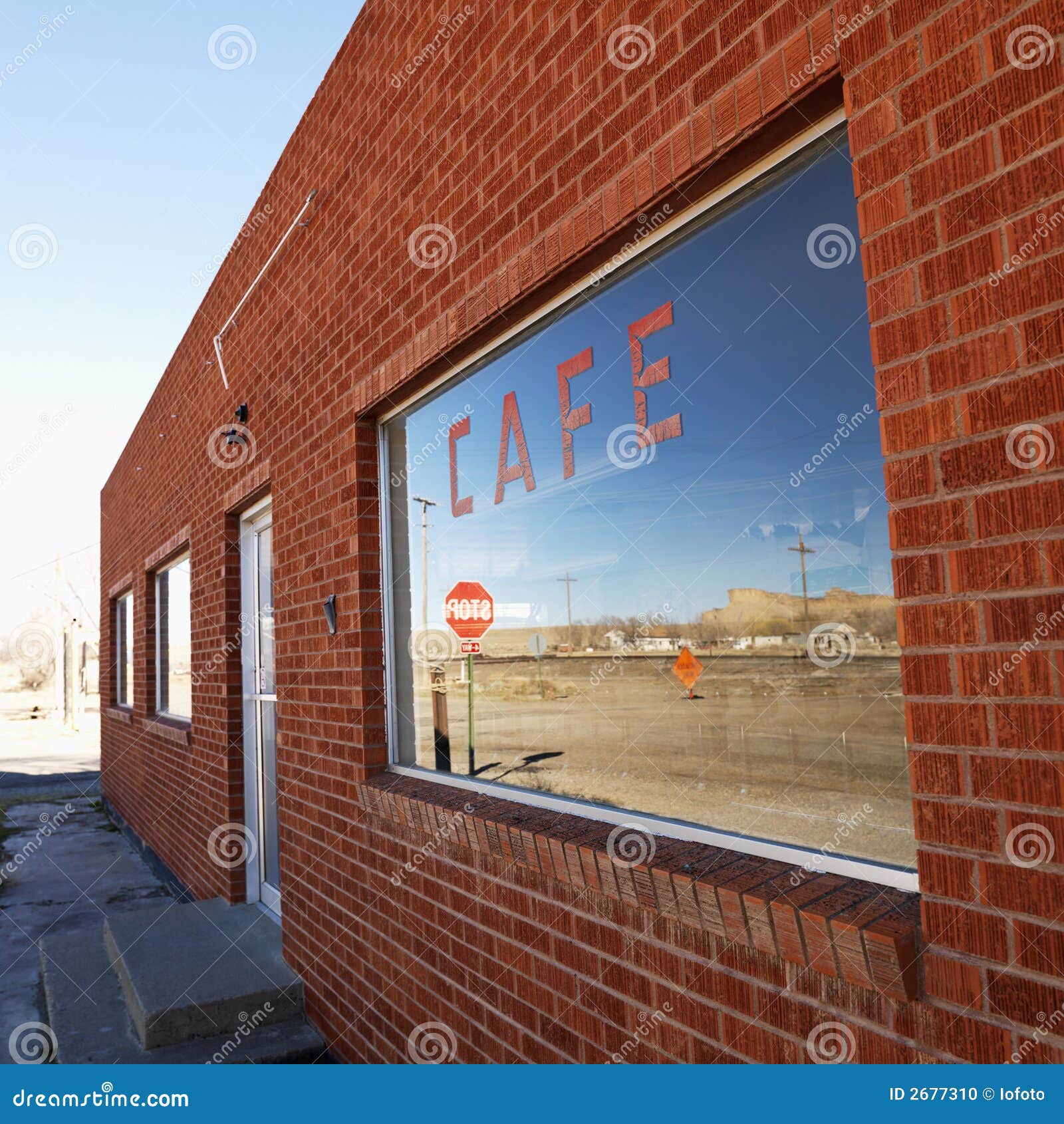 Front of cafe. stock photo. Image of reflection, 070312d0121 - 2677310