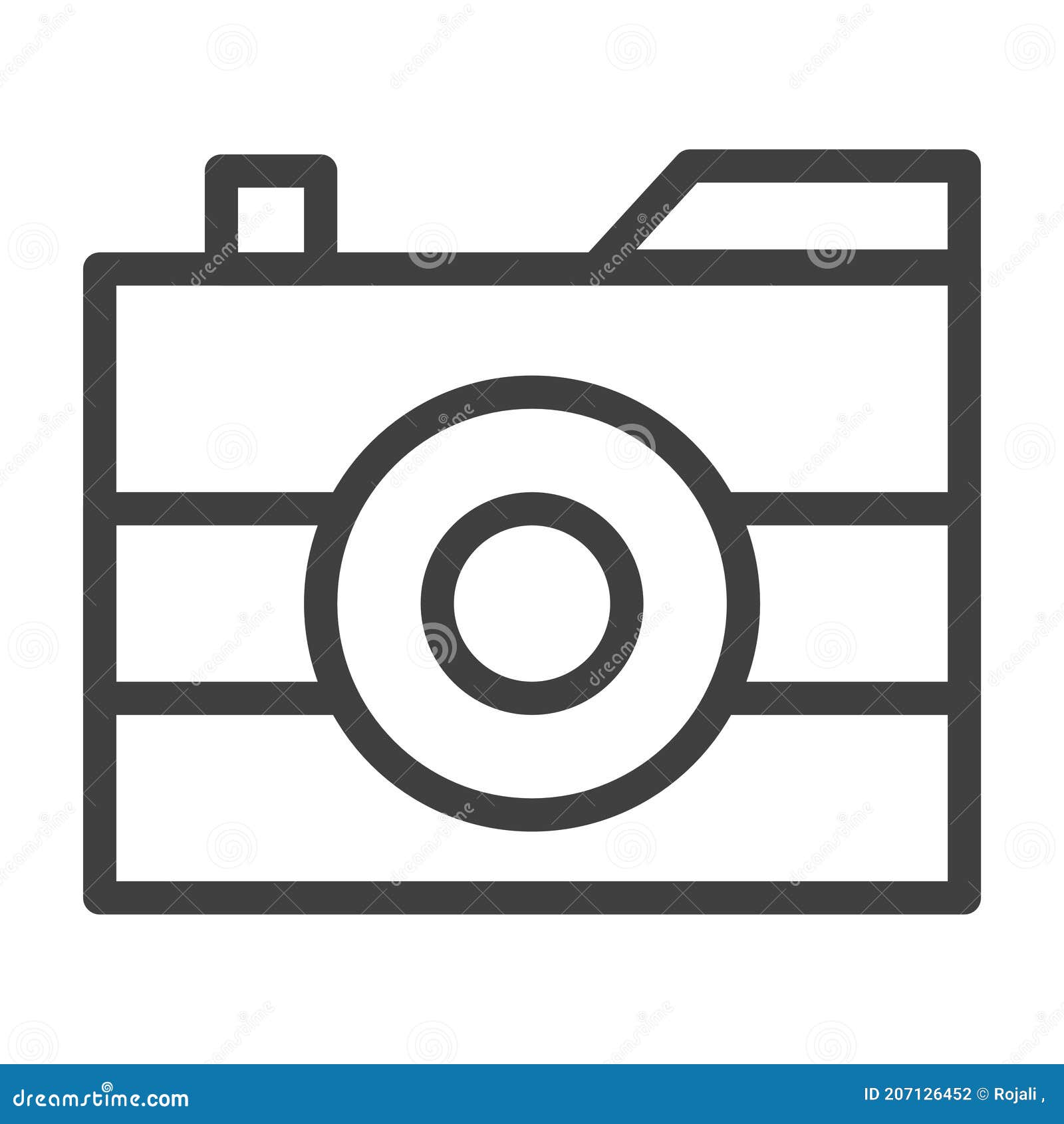 Front Camera Icon Logo with Outline Stroke Vector Design Perfect for Ui ...