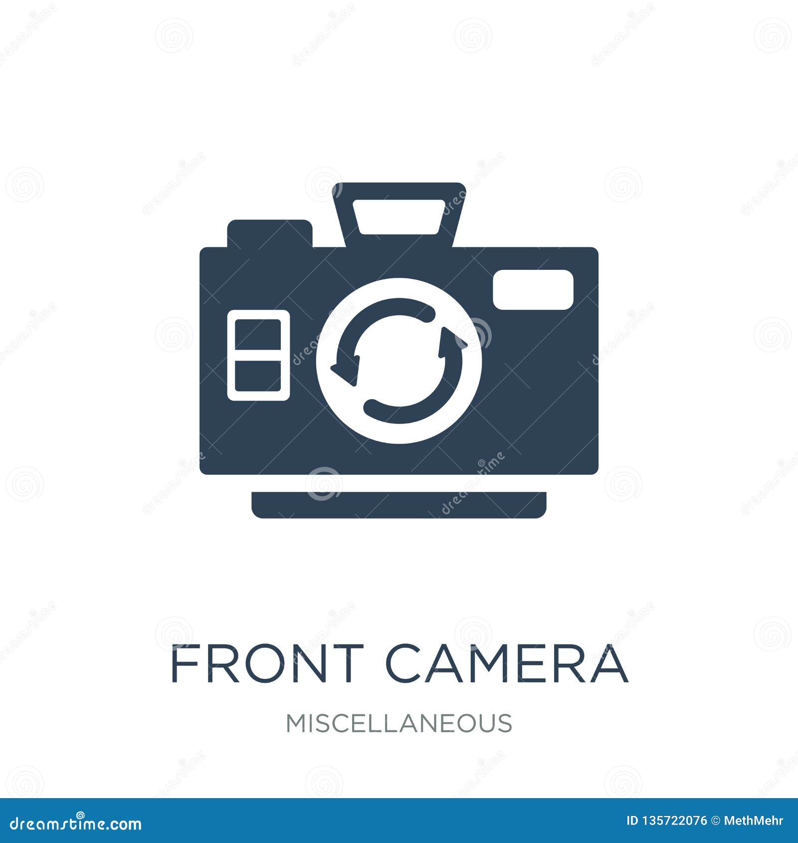 Front Camera Icon in Trendy Design Style. Front Camera Icon Isolated on ...
