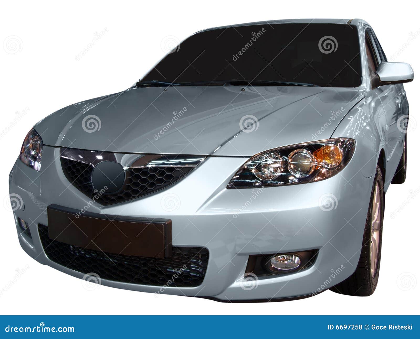 Front of car stock photo. Image of look, silver, luxury - 6697258