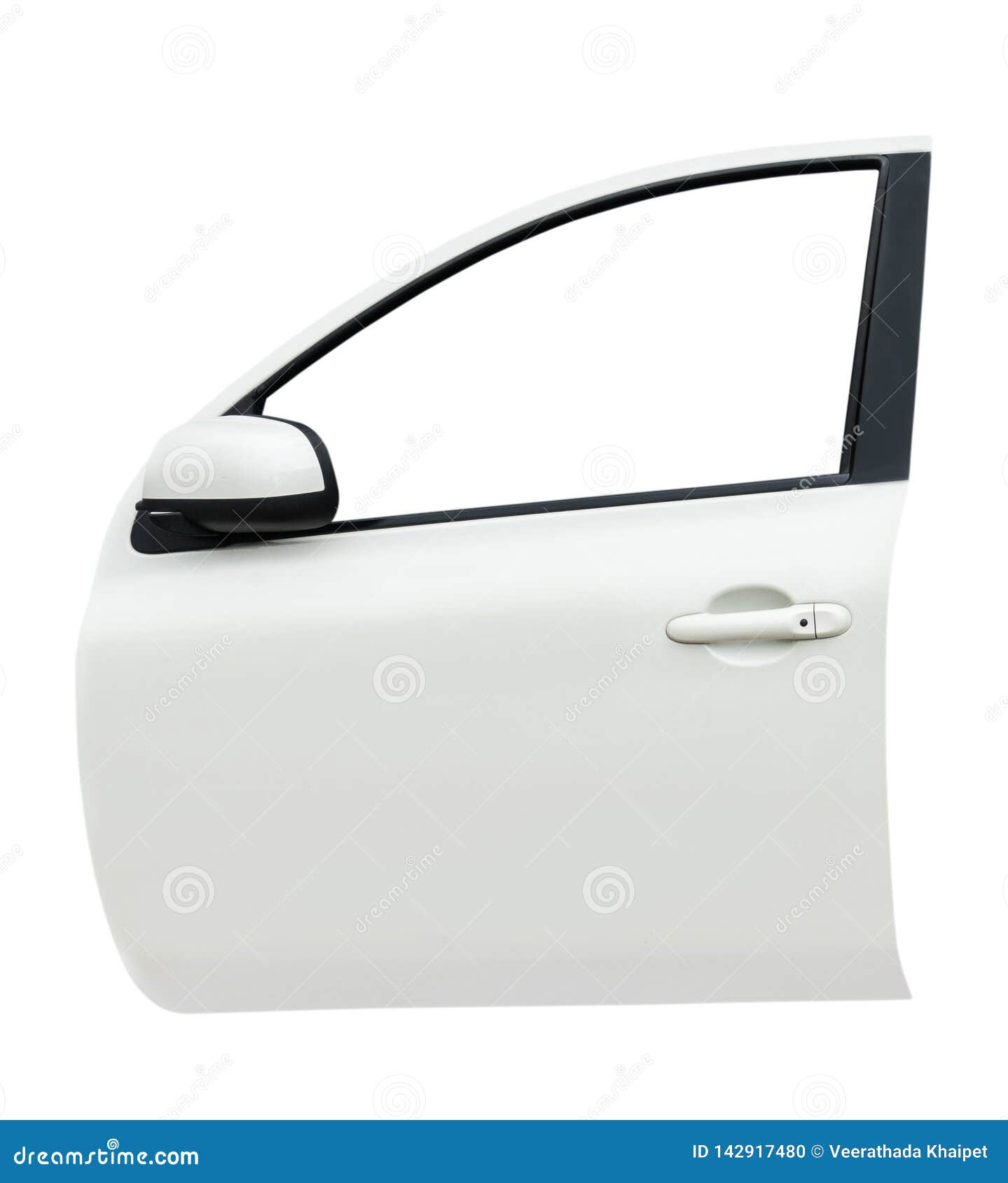 Front Car Door Isolated on White Background with Clip Path Stock Photo ...