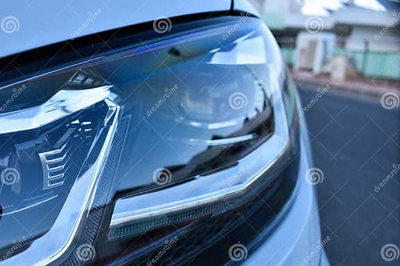 Front Car Light stock photo. Image of elegance, lights - 147161604