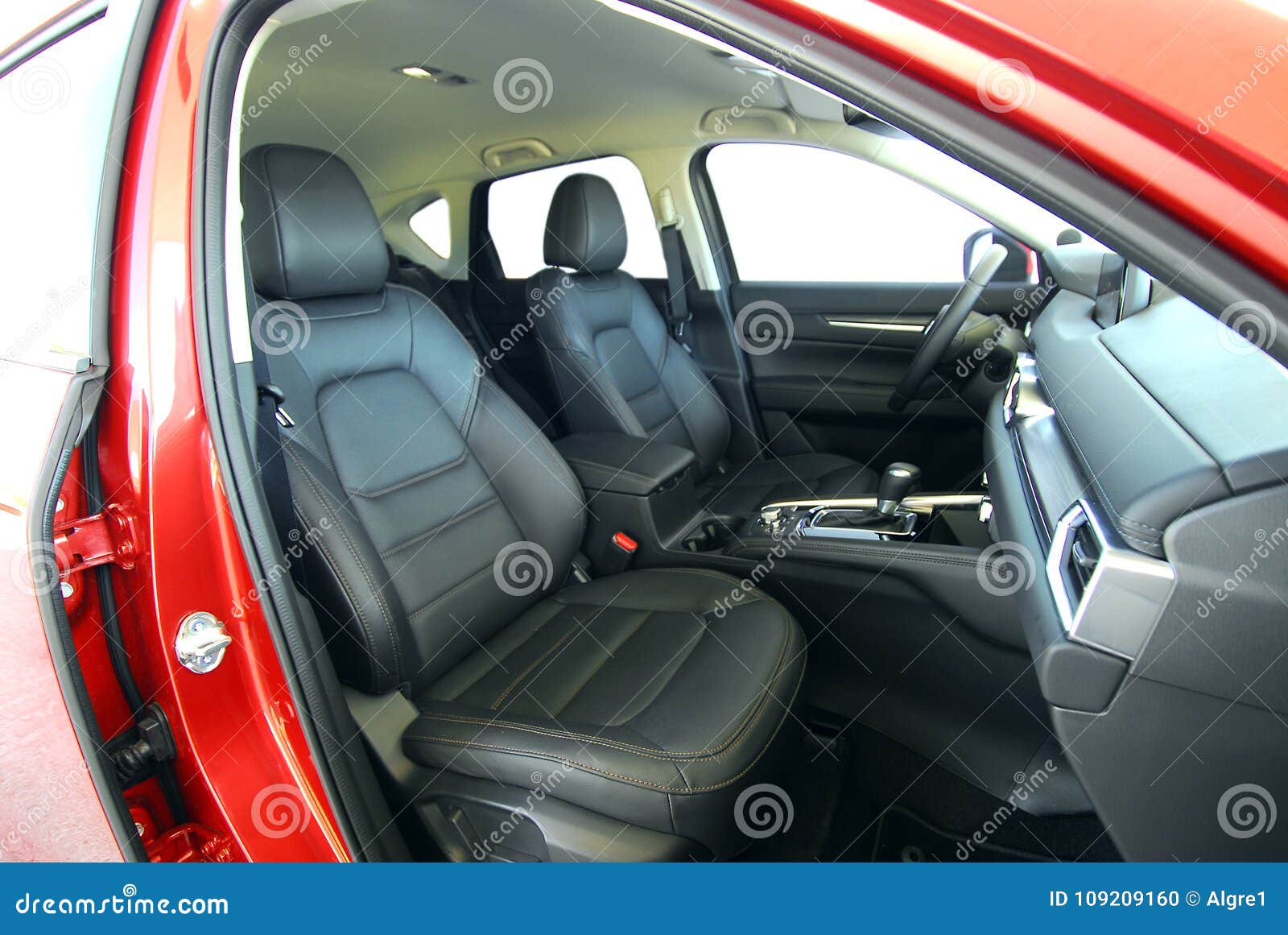 Front car seats stock photo. Image of light, model, cabin - 109209160